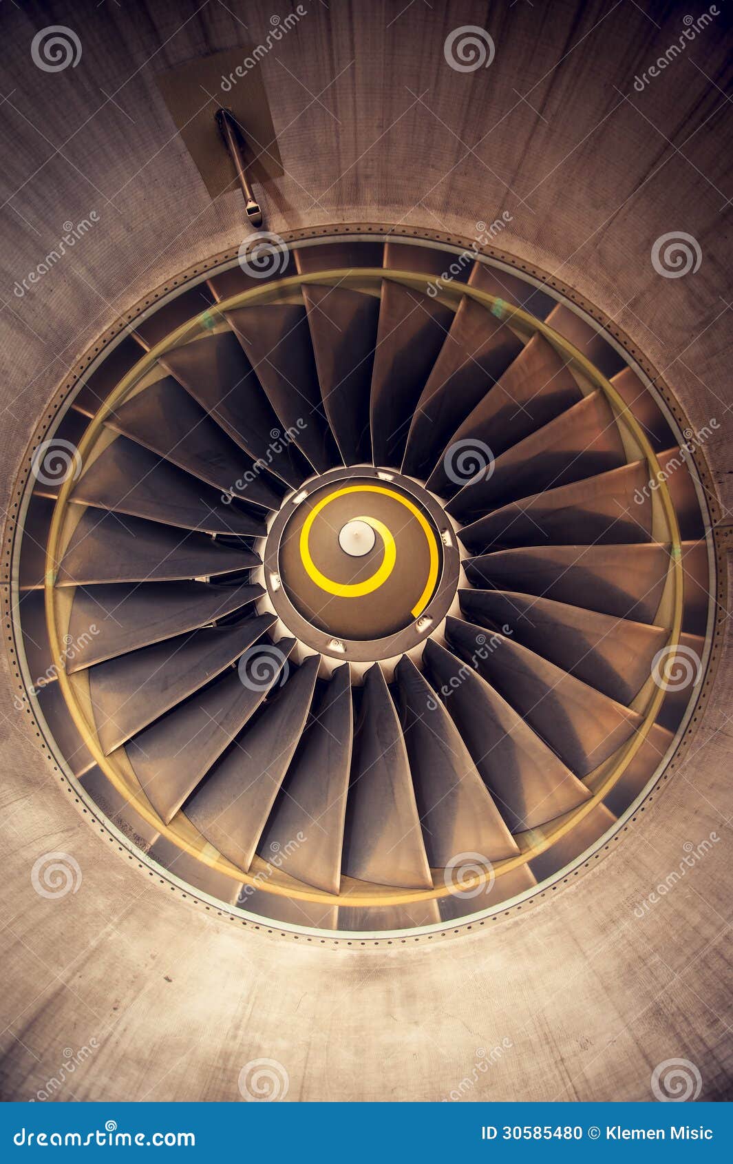 Turbo-jet Engine of the Plane Stock Photo - Image of concept, power ...