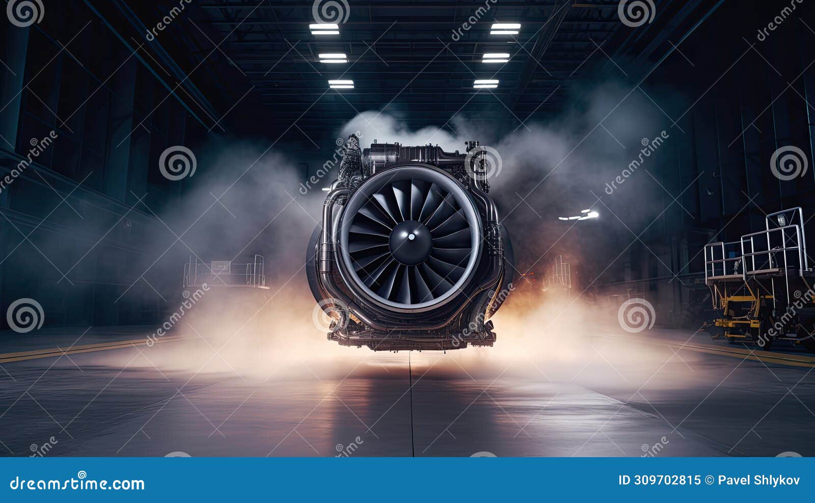 Turbo-jet Engine of the Plane, Model, Close Up Stock Image - Image of ...