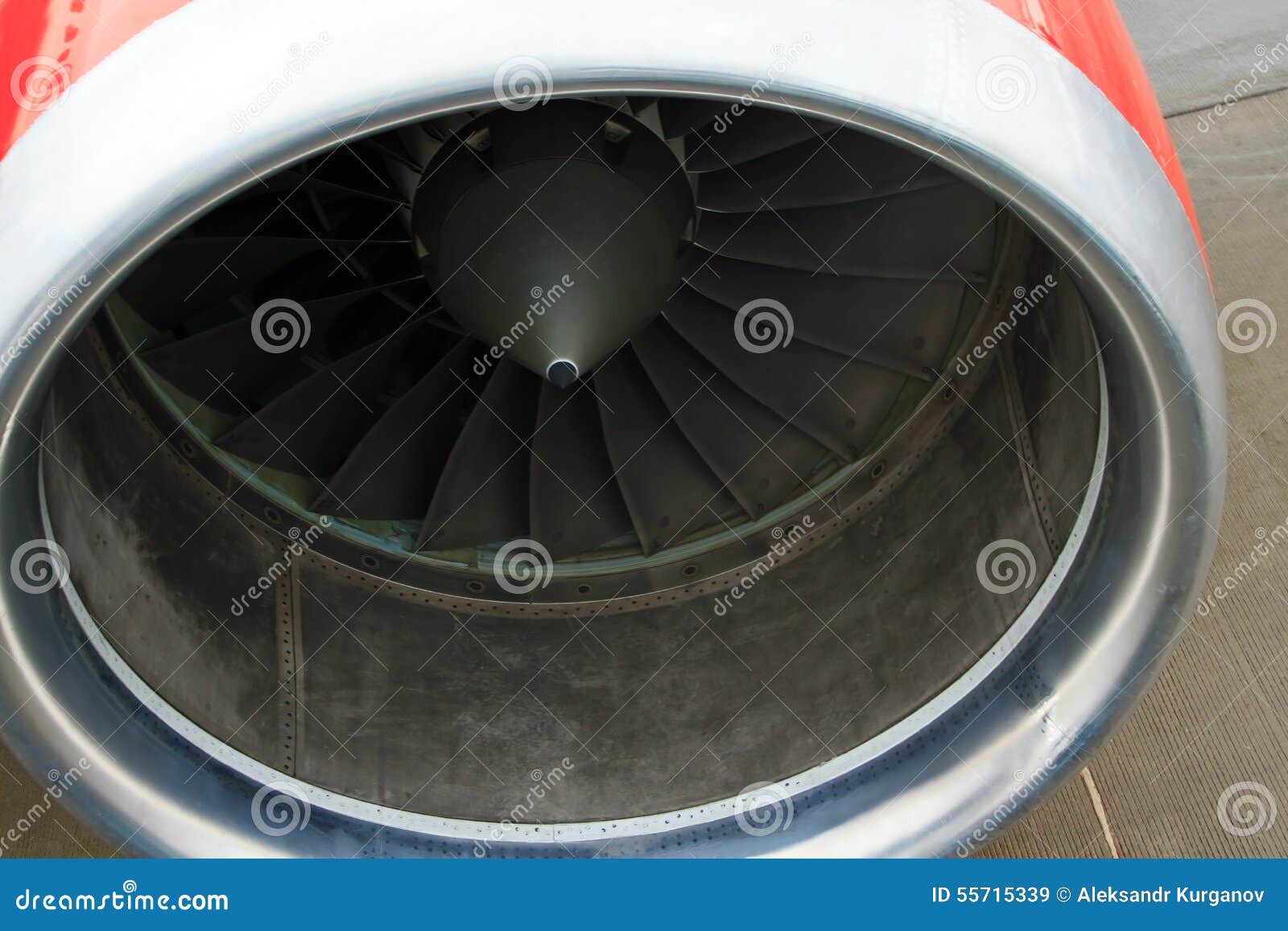 Turbo-jet Engine of the Plane Close Up Stock Image - Image of ...