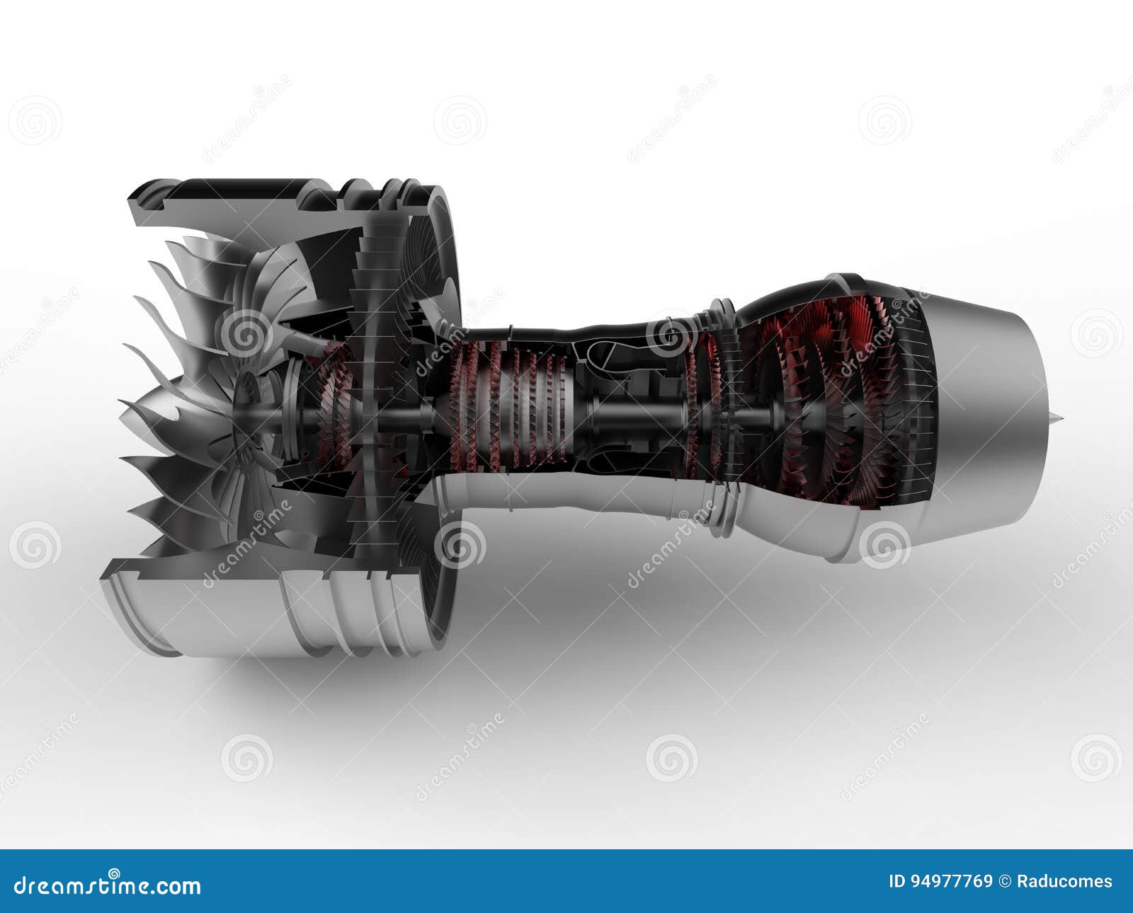 Jet Engine Section Drawing Stock Illustration | CartoonDealer.com #76062007