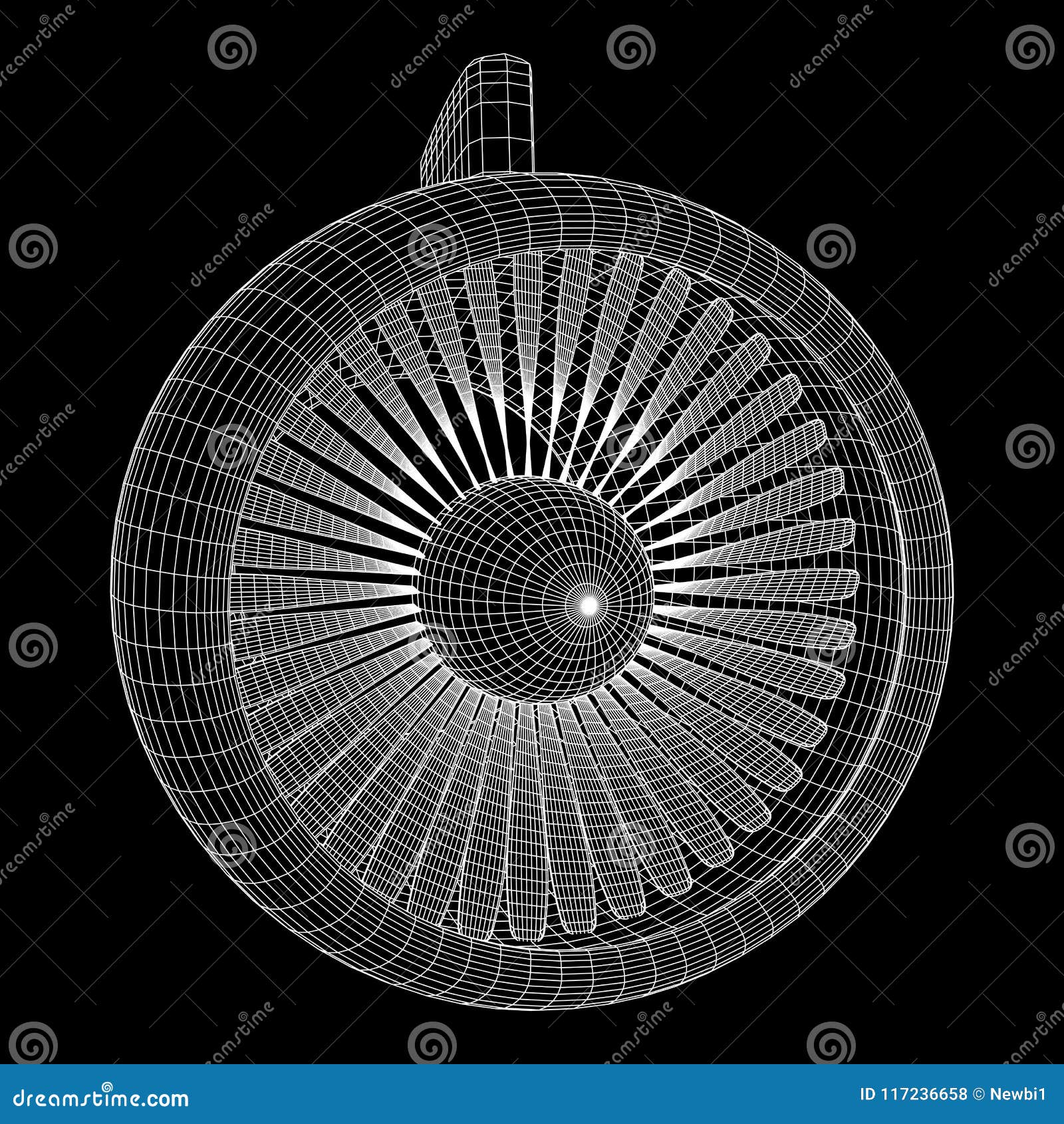Turbo jet engine vector stock vector. Illustration of airplane - 117236658