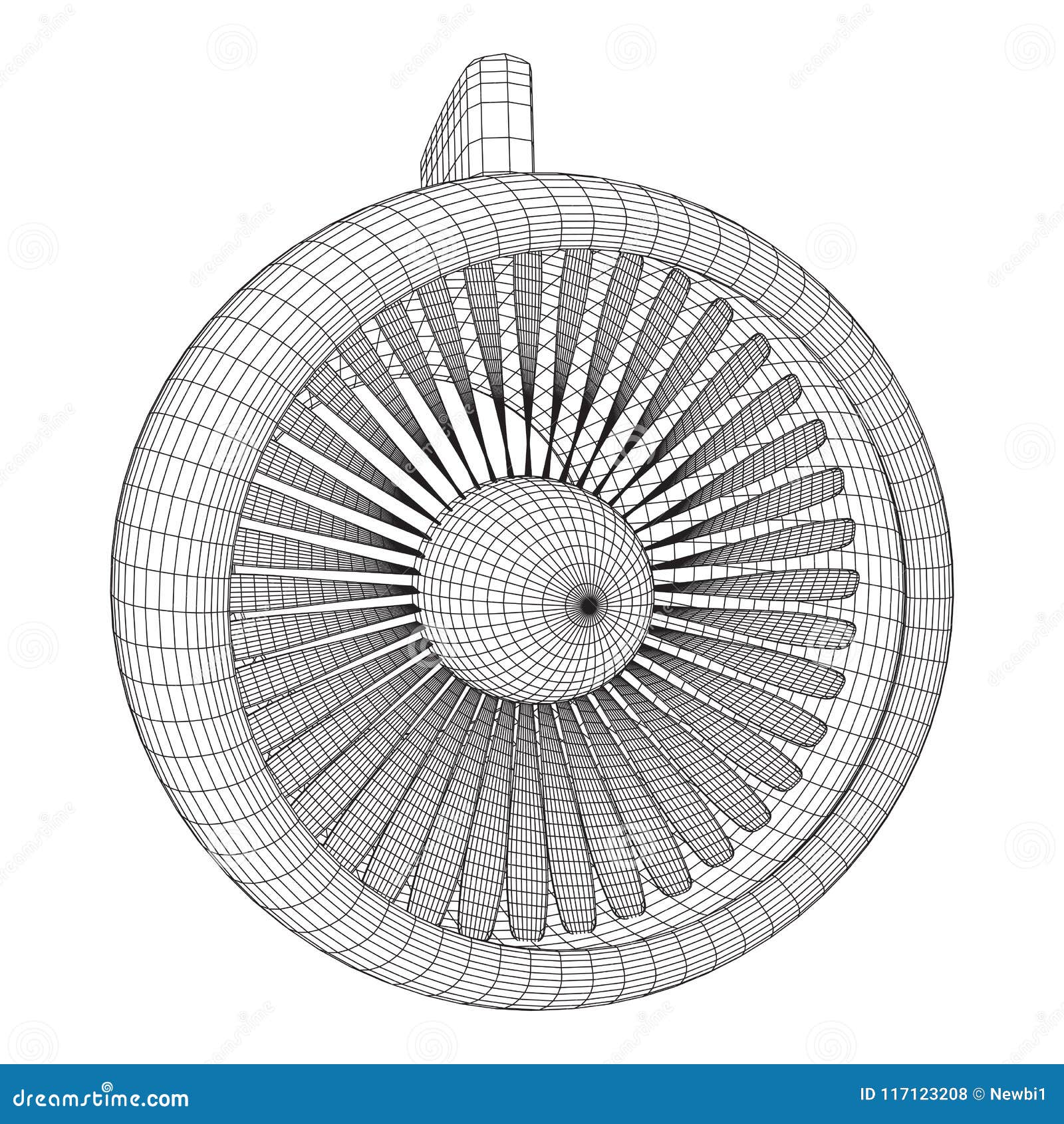 Turbo jet engine vector stock vector. Illustration of frame - 117123208