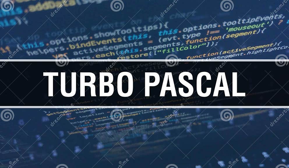 Turbo Pascal Con Texto De Código Java Digital Concepto Vectorial De Codificación De Software ...