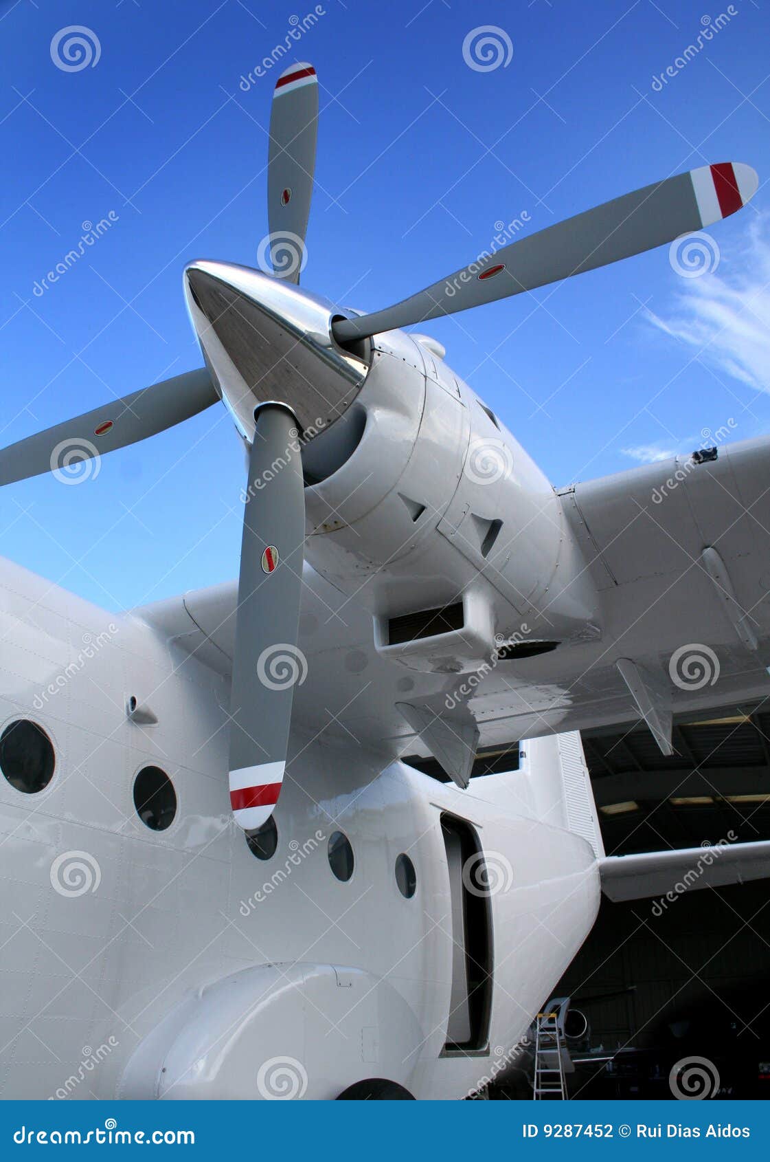Turbo Prop Twin Cargo Aircraft Stock Photo - Image of intake, runway ...