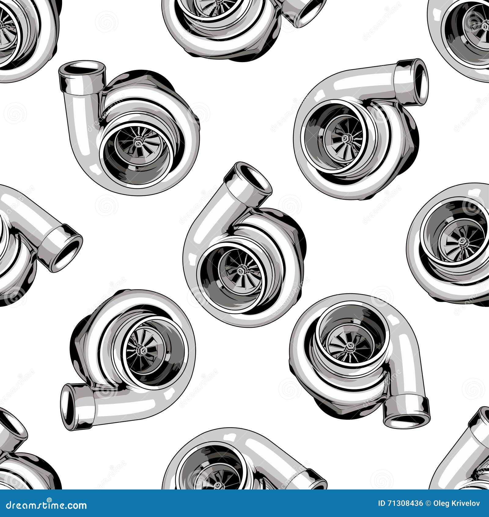 Turbo seamless pattern stock vector. Illustration of engine - 71308436