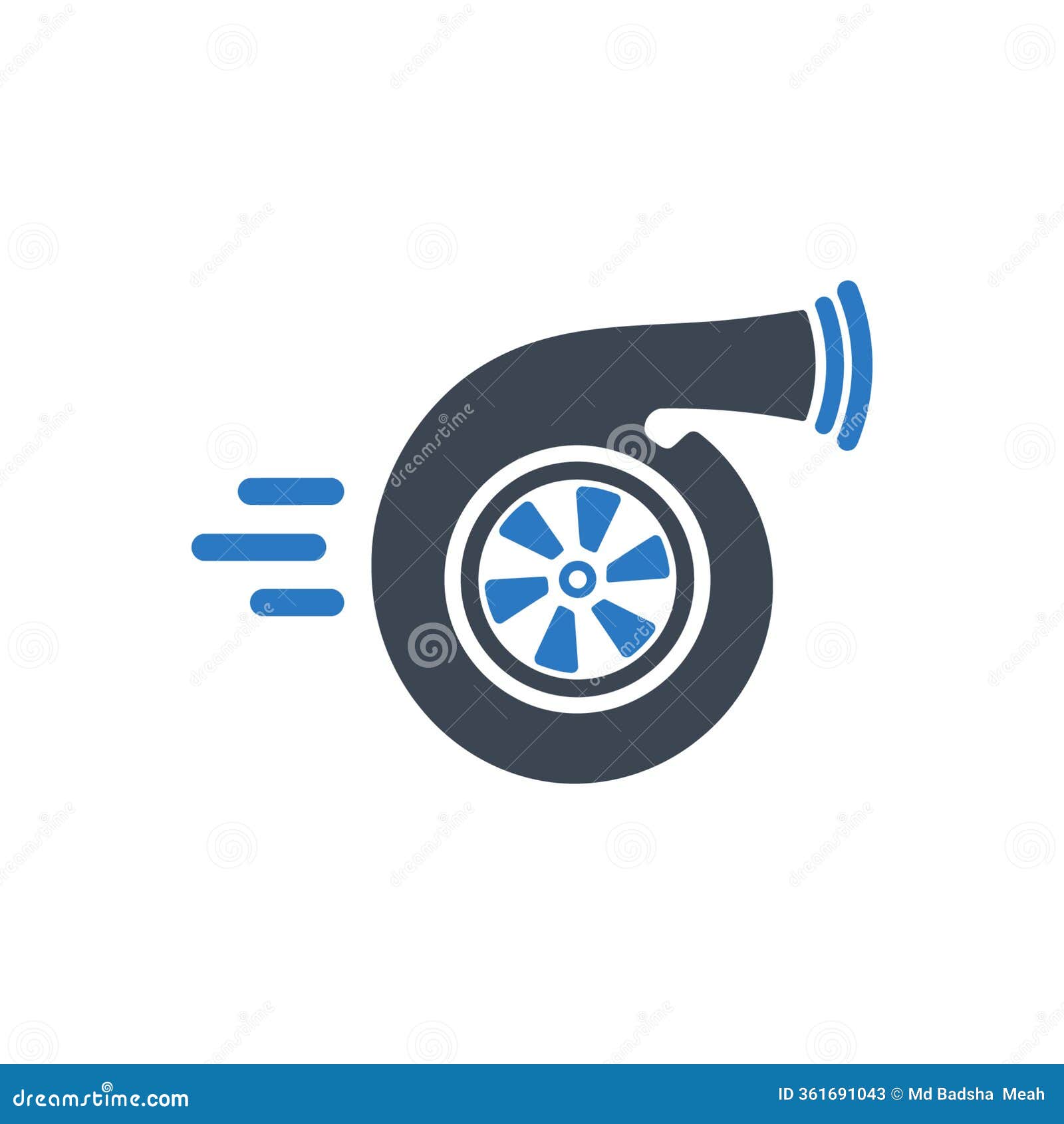 Turbo Speed Icon stock vector. Illustration of turbo - 361691043