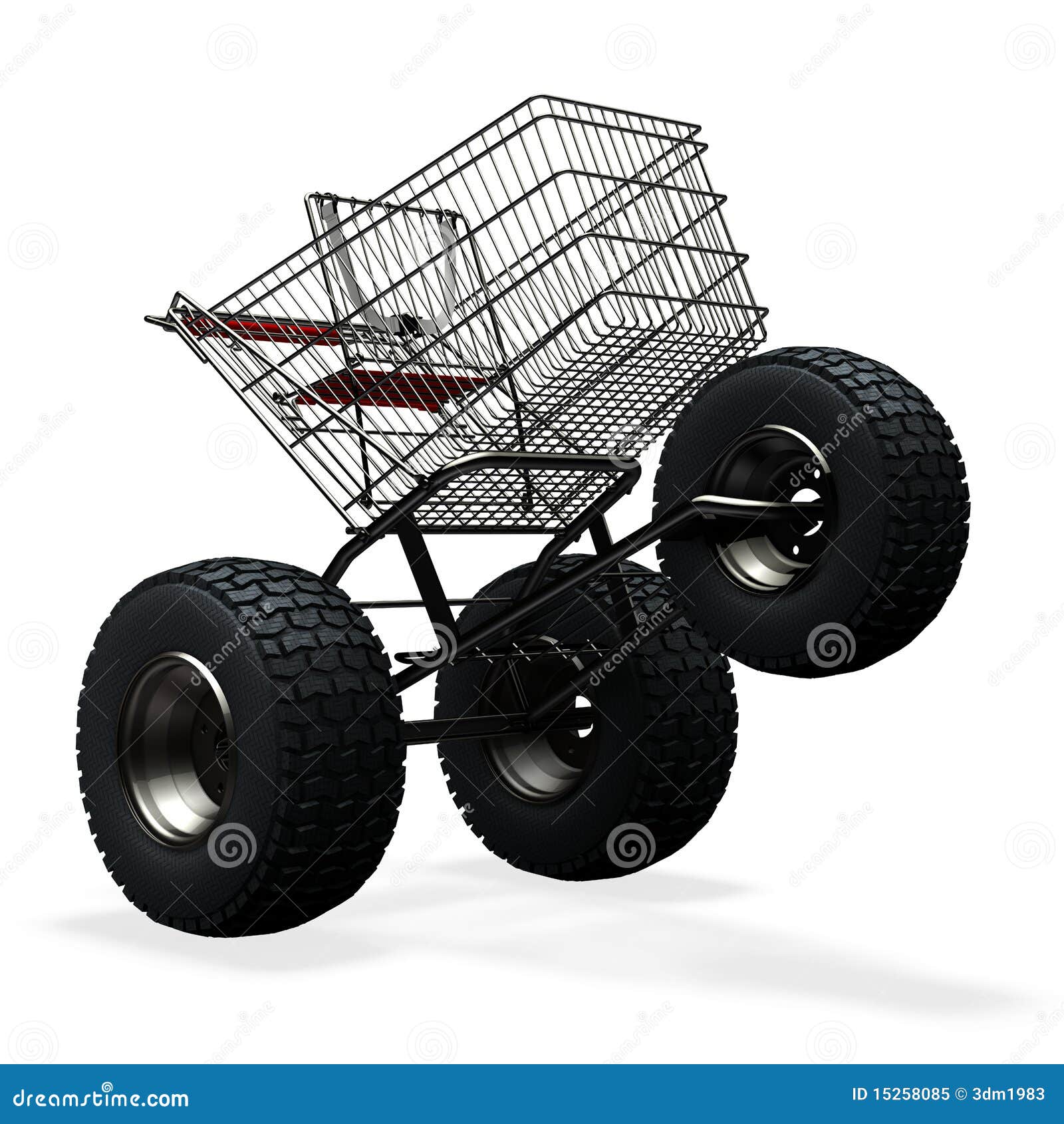 Turbo Speed Shopping Cart Stock Image | CartoonDealer.com #15258085