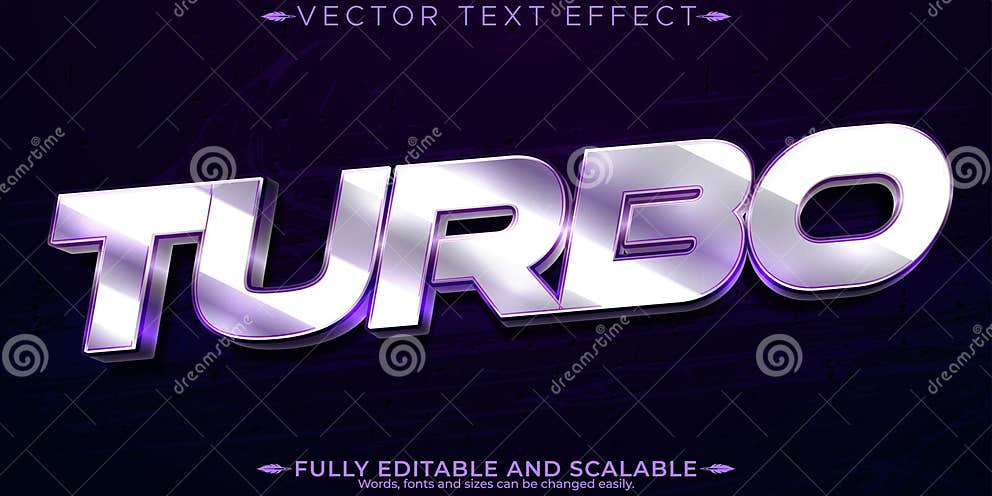 Turbo Text Effect, Editable Speed and Race Customizable Font Style ...