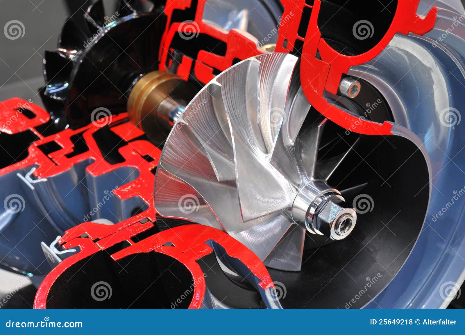 Turbocharger stock photo. Image of blue, drive, strength - 25649218