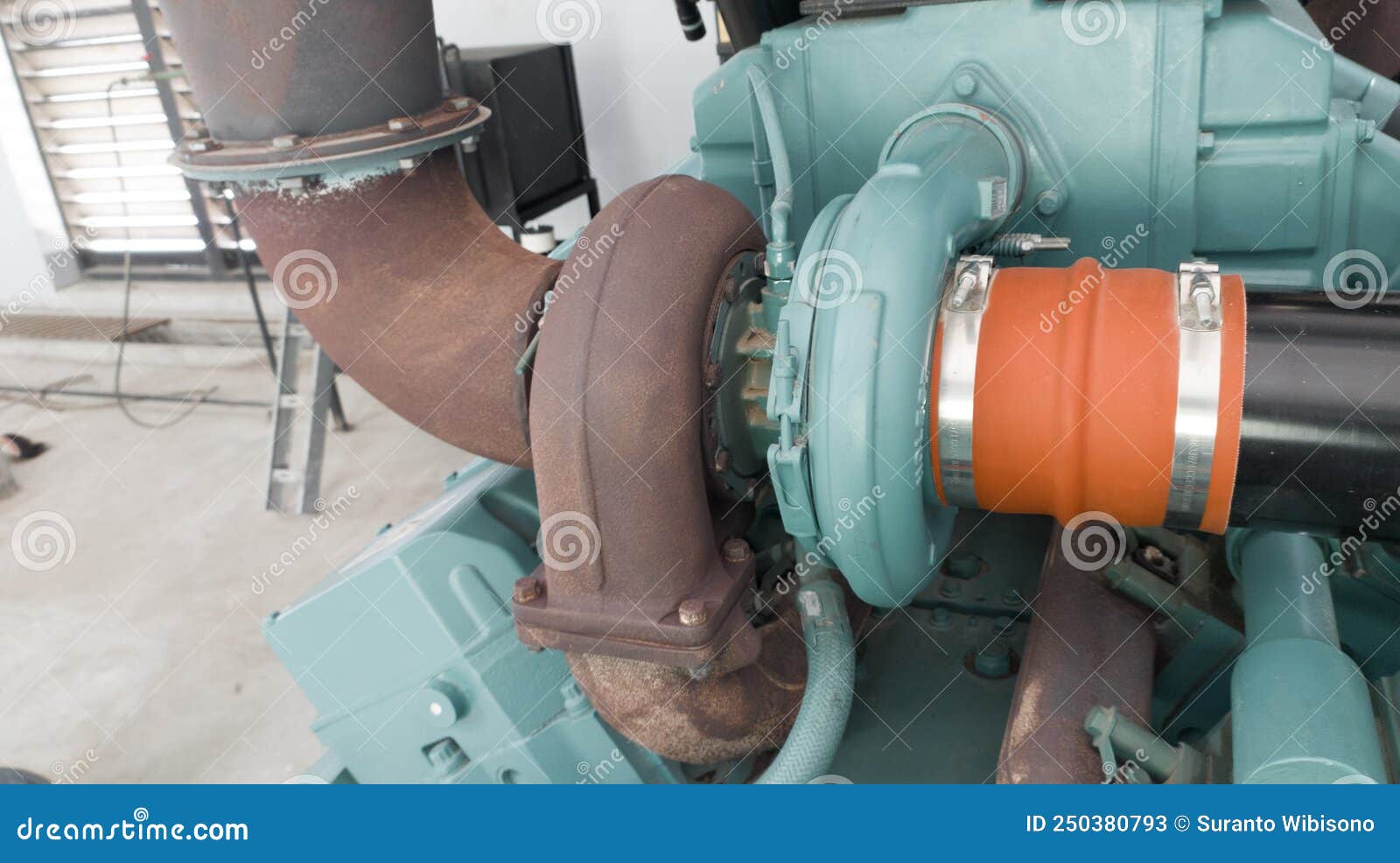 Turbocharger Components in Diesel Engines. Editorial Stock Photo ...