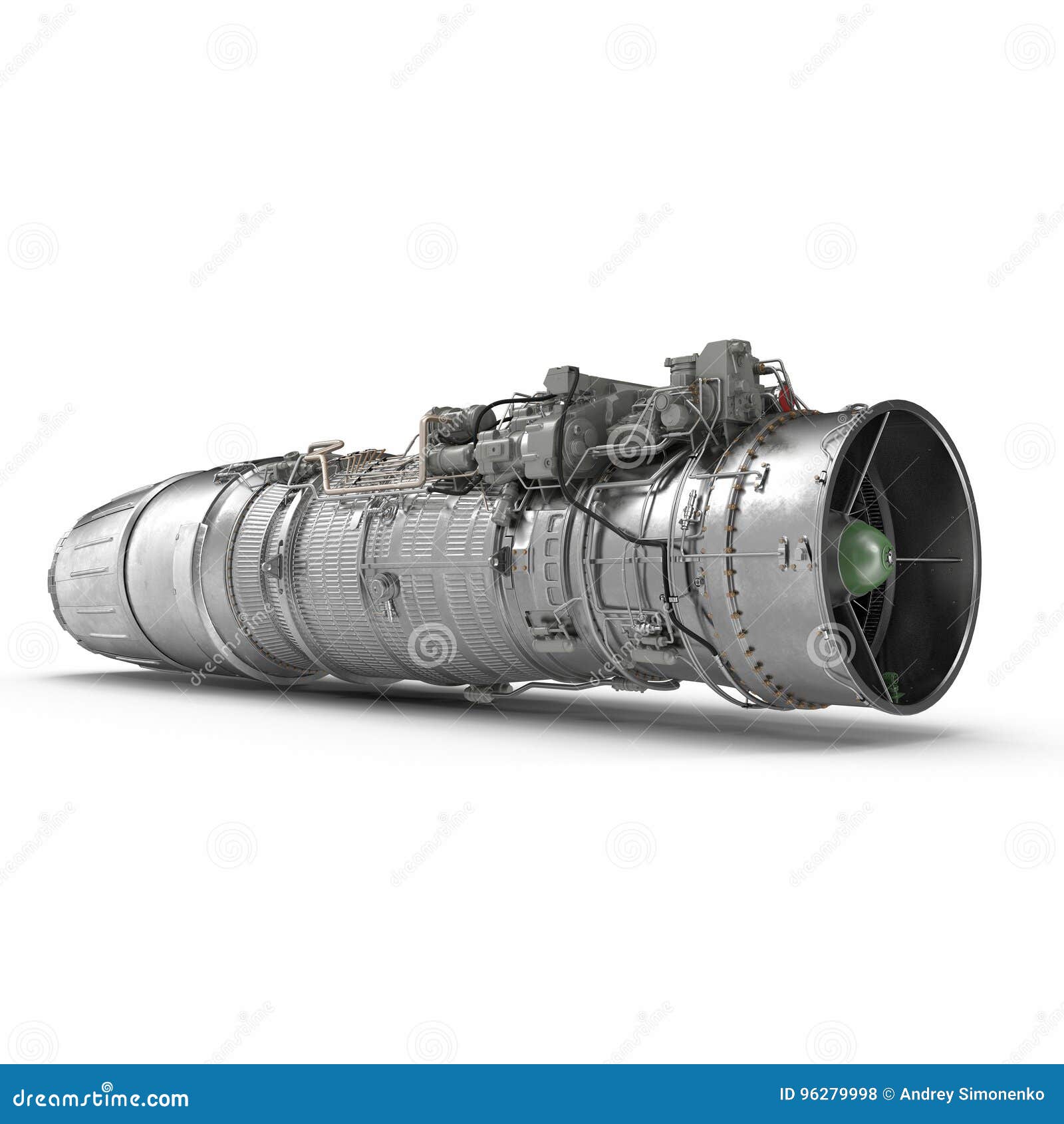 Turbofan Aircraft Engine, Structural Cross Section For Education ...