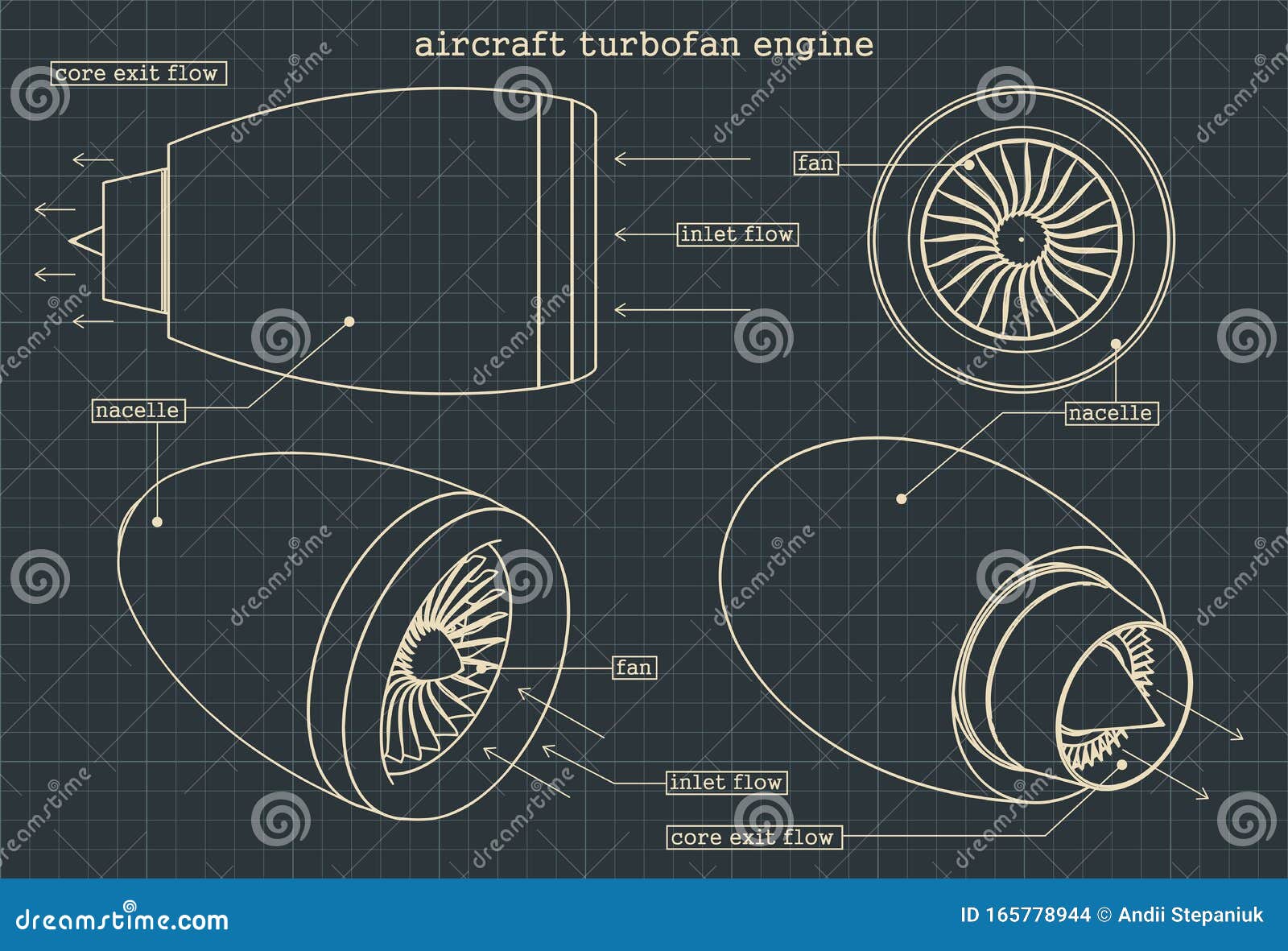 Turbofan engine drawings stock vector. Illustration of pulse - 165778944 Turbofan engine drawings stock vector. Illustration of pulse - 165778944