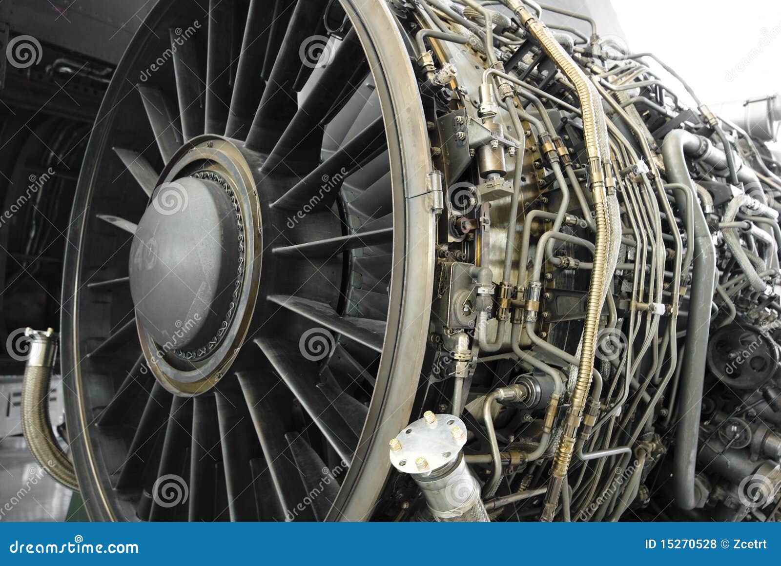Turbofan jet engine stock photo. Image of service, trust - 15270528