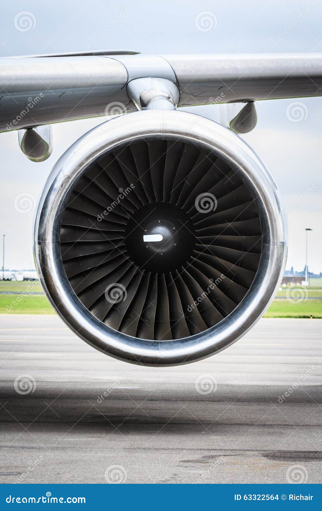 Turbofan jet engine stock photo. Image of compressor - 63322564