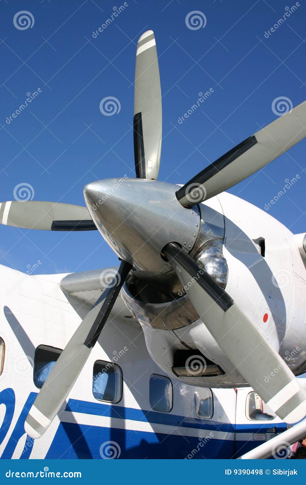 Turboprop engine stock photo. Image of flight, spinner - 9390498