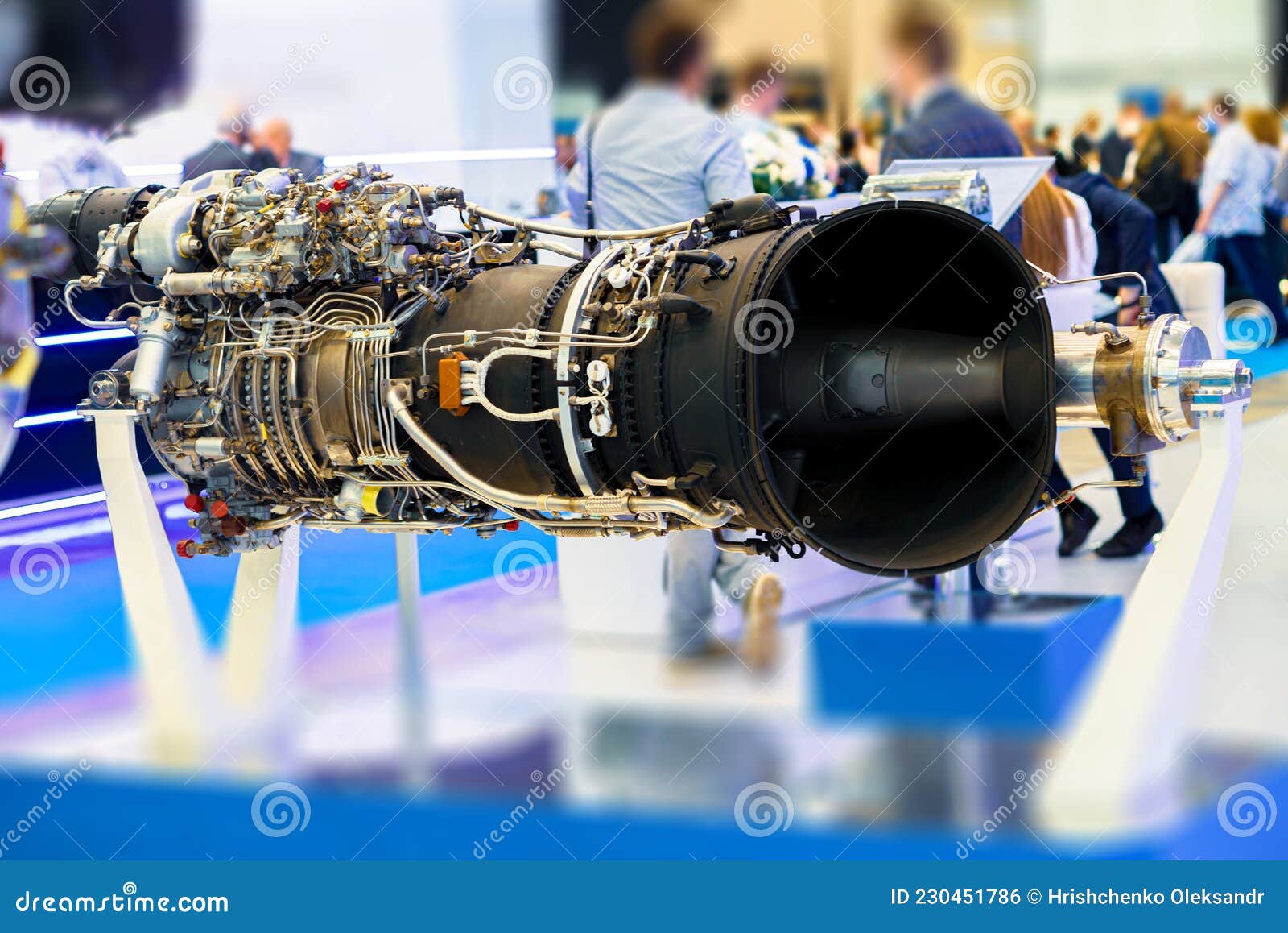 Turboprop Engine. Installed on Aircraft for Various Purposes Stock ...