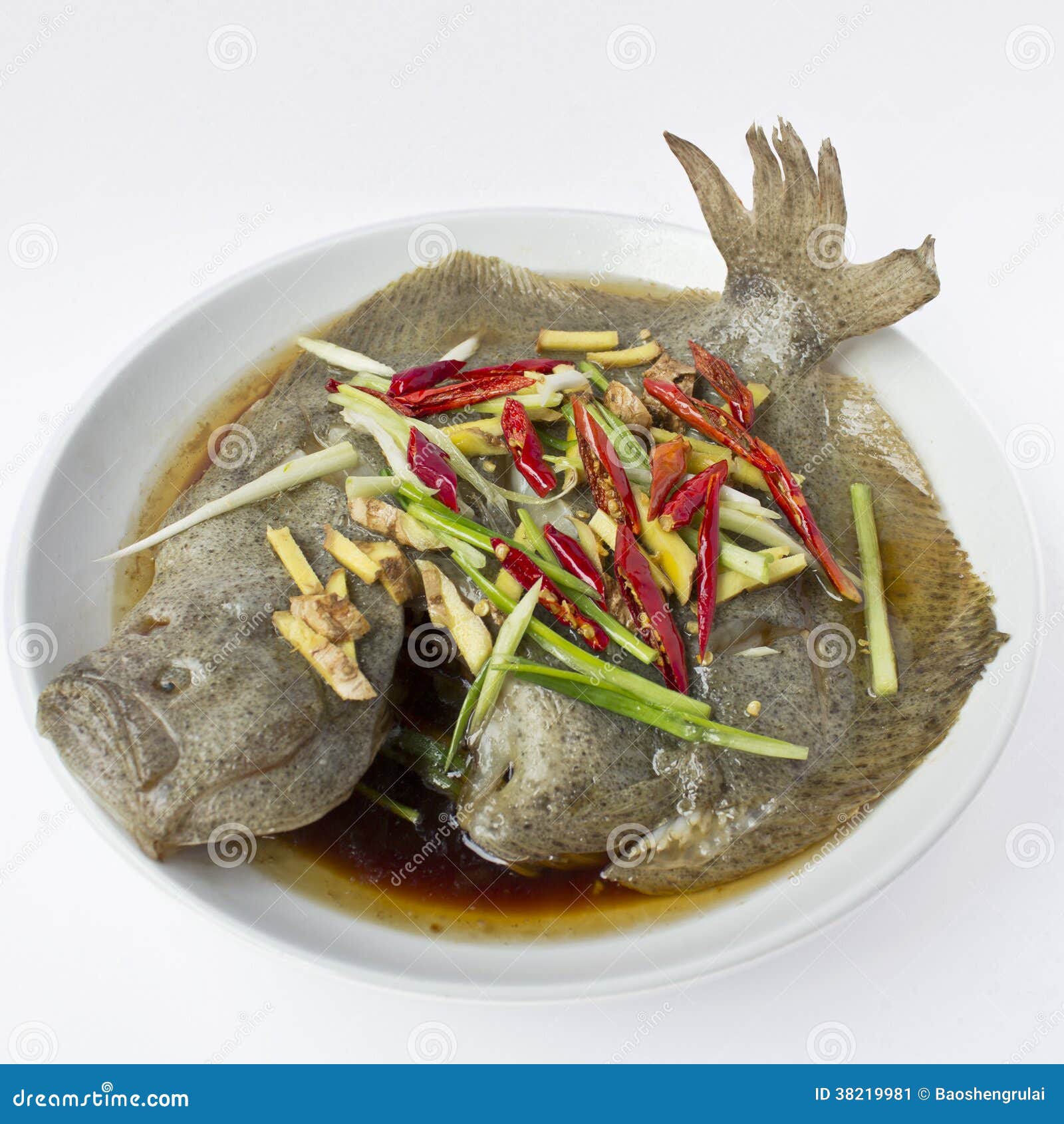 Turbot ( fish ) stock image. Image of dinner, appetizer - 38219981