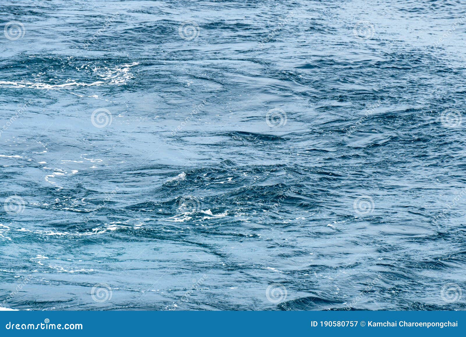 Turbulence Flow of Sea Water Created by Ship Movement Stock Image ...