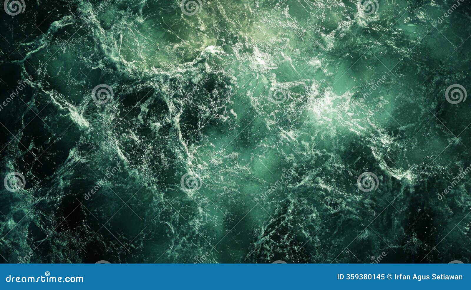 Turbulent Emerald Green Water Surface Texture Stock Illustration ...