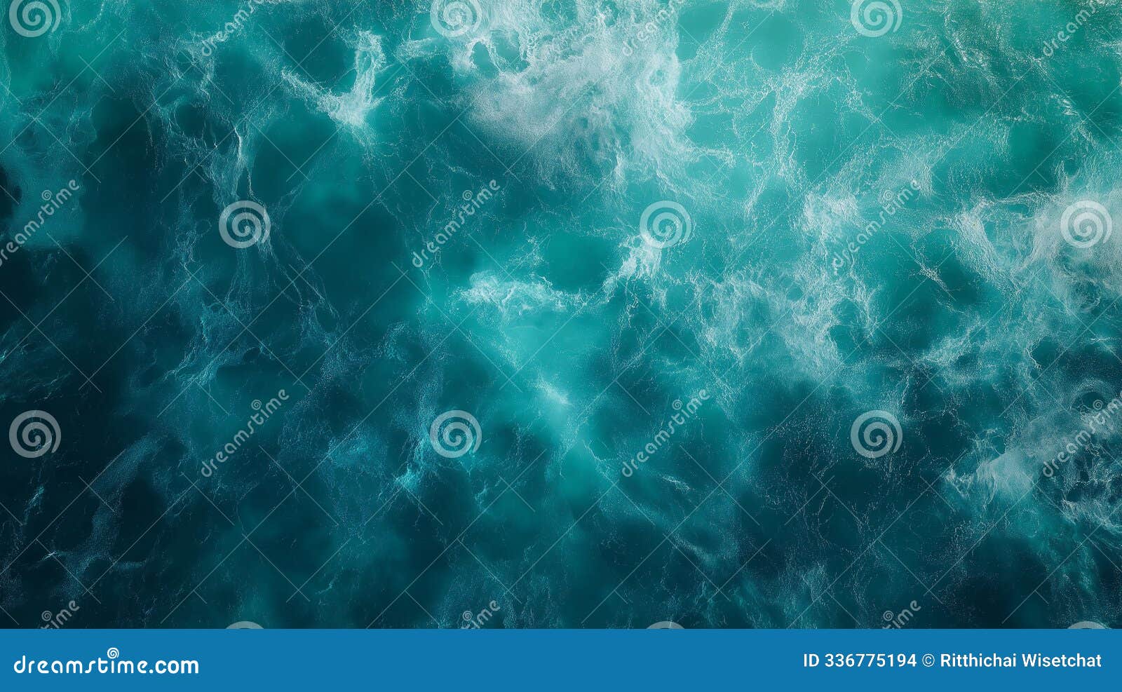 Turbulent, Frothy Teal Ocean Waves Create a Powerful, Mesmerizing Scene ...