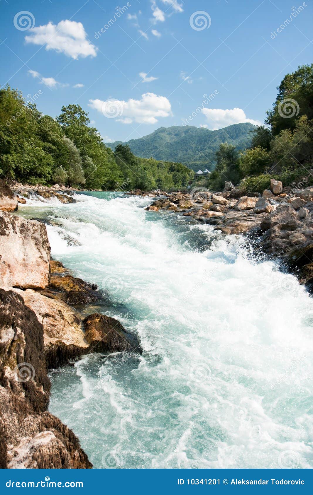 Turbulent Rafting Water of Neretva River Stock Image - Image of chaos ...