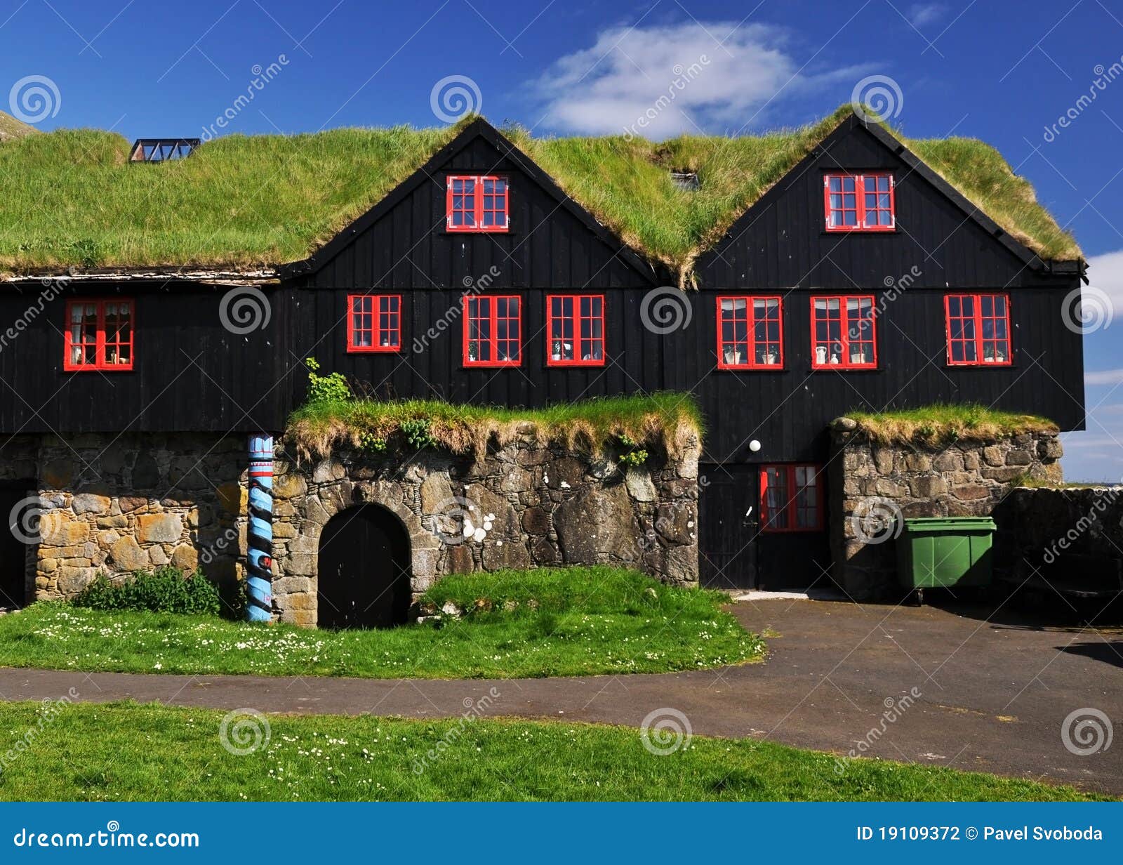 Turf Covered House, Iceland Stock Photo - Image of cabin, building ...