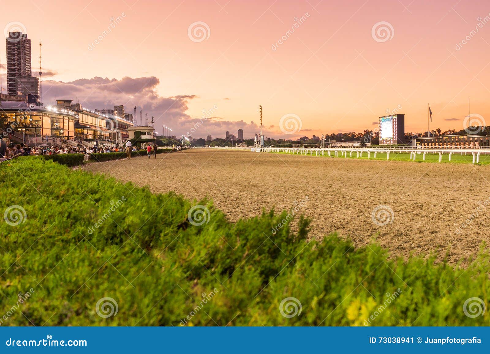 Turf track stock image. Image of building, turf, race - 73038941