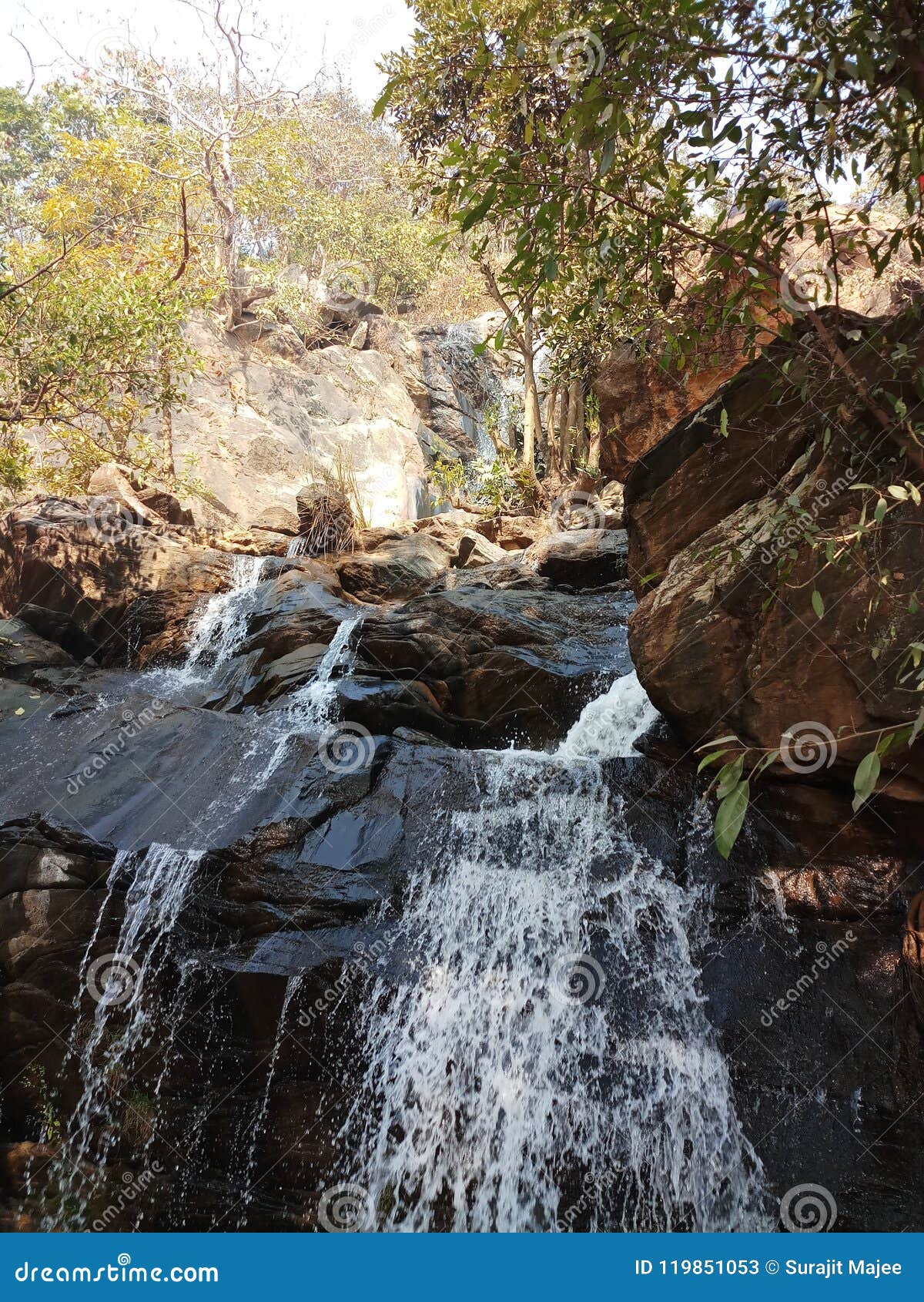 Turga falls stock image. Image of paharer, water, falls - 119851053