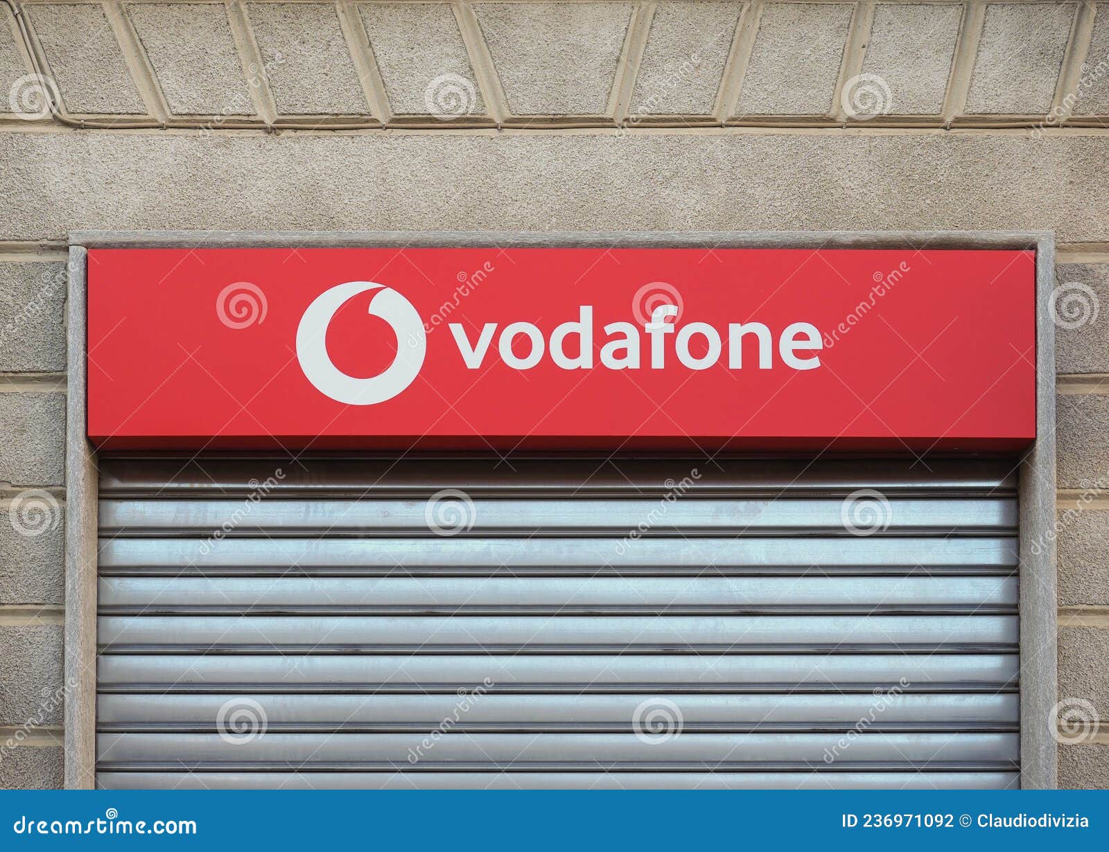 TURIN - DEC 2021: Vodafone Sign Editorial Photography - Image of ...