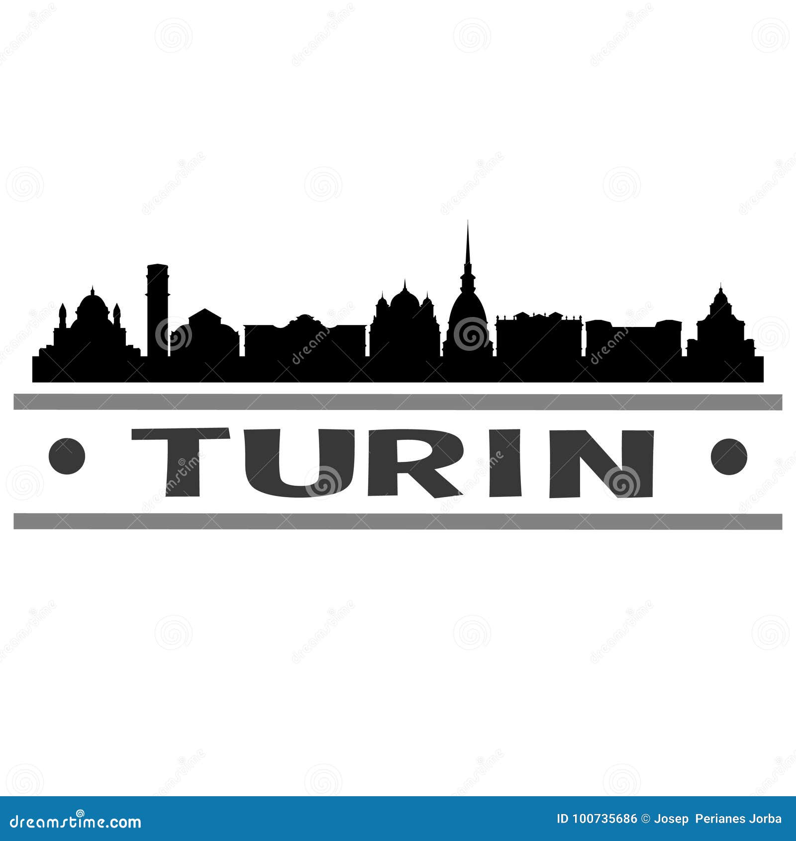 Turin Icon Vector Art Design Stock Vector - Illustration of ...