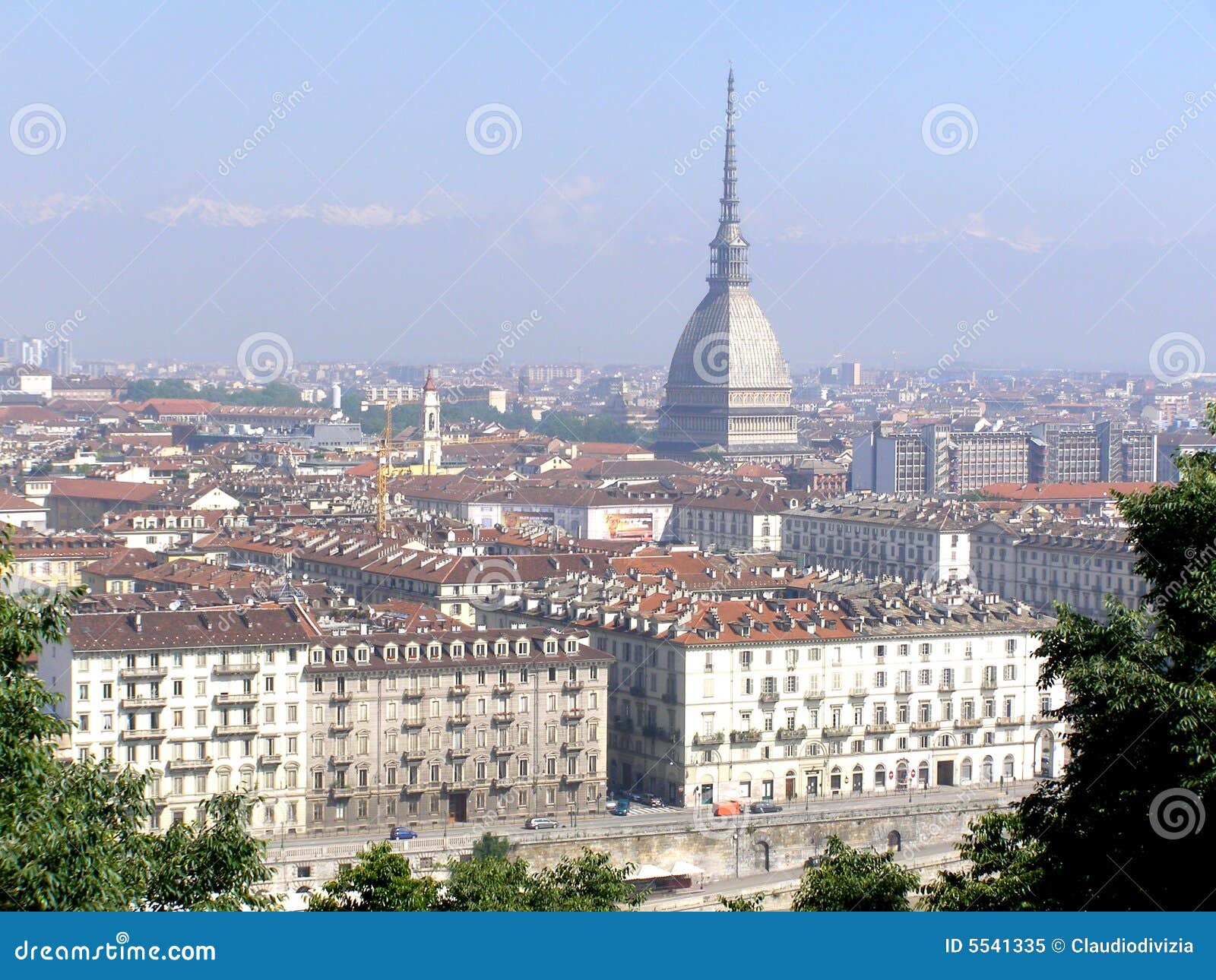 Turin, Italy stock image. Image of panorama, town, river - 5541335