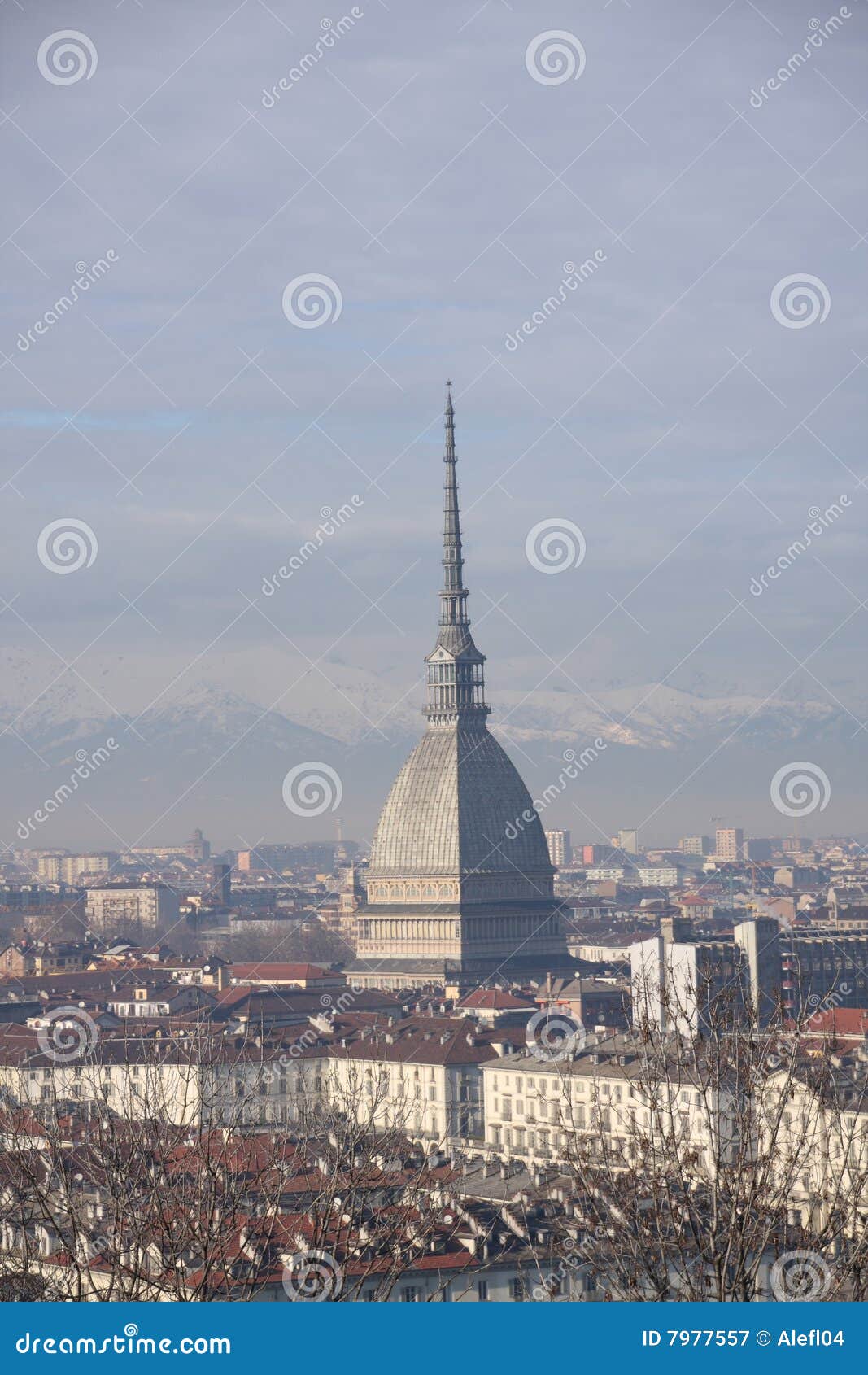 Turin Mole Antonelliana stock image. Image of europe, piazza - 7977557