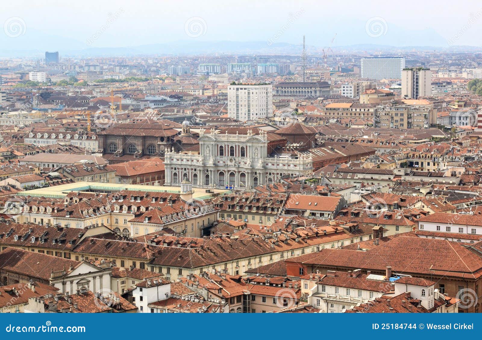 Turin and the Palazzo Carignano, Italy Stock Photo - Image of outdoor ...