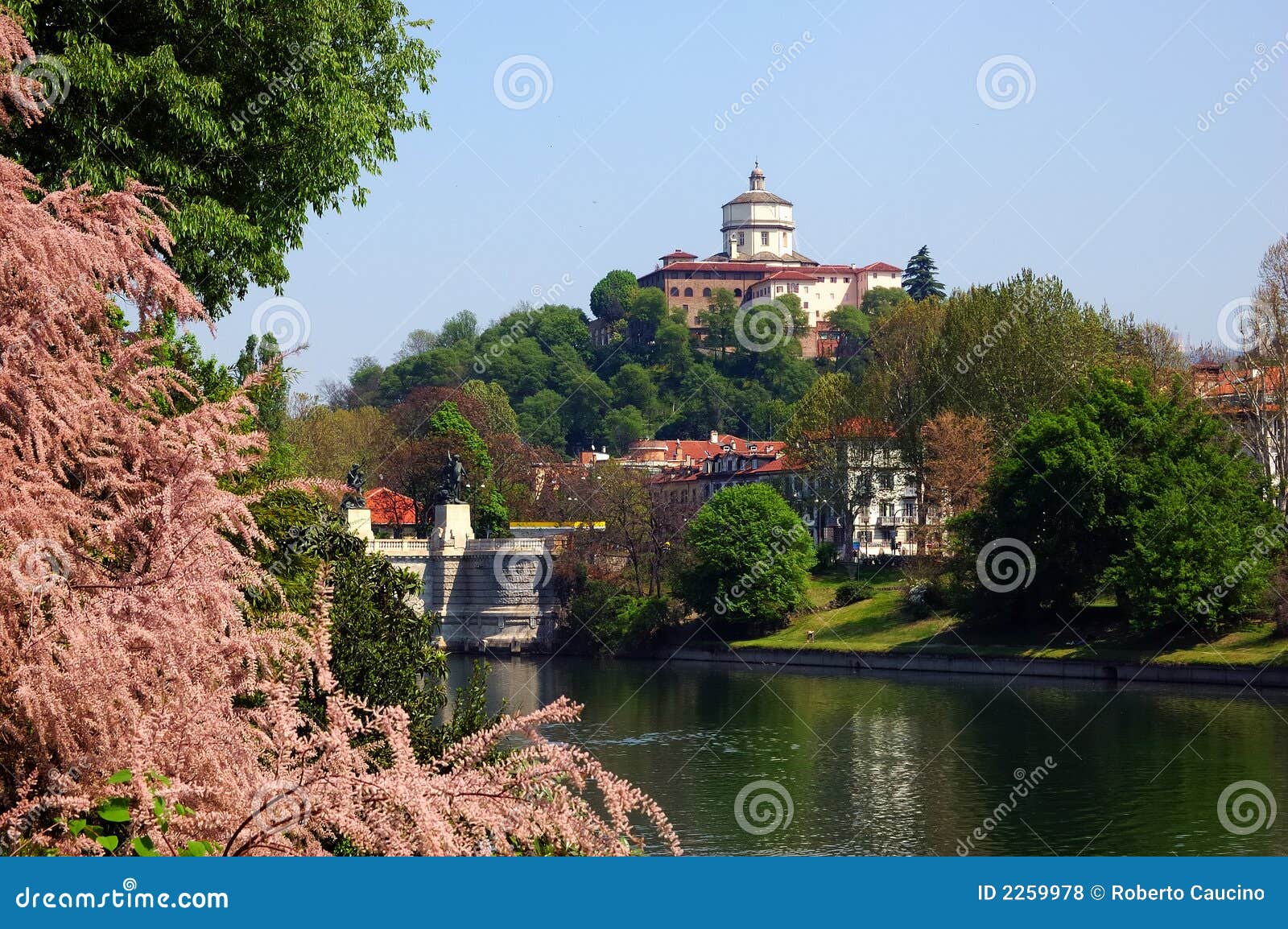 Turin river spring stock photo. Image of historic, piemonte - 2259978
