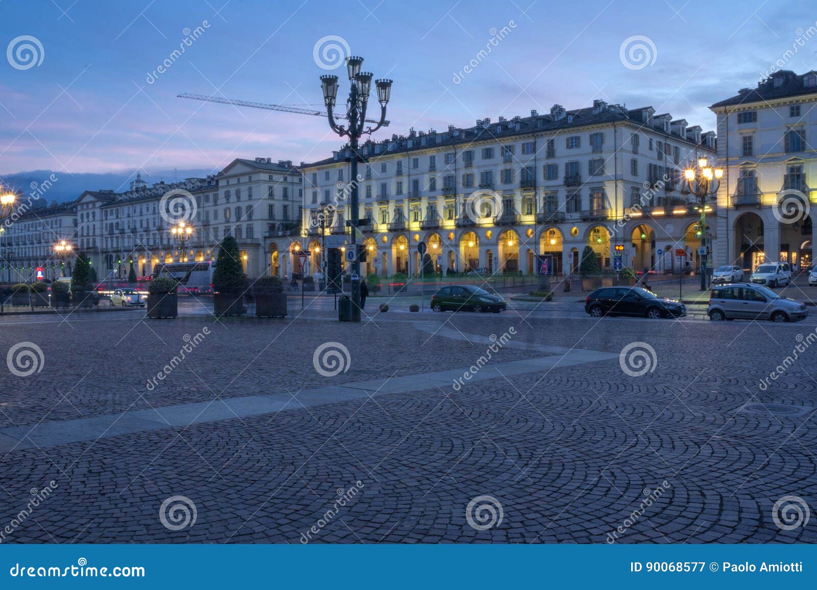 Turin stock image. Image of dusk, twilight, facade, turin - 90068577