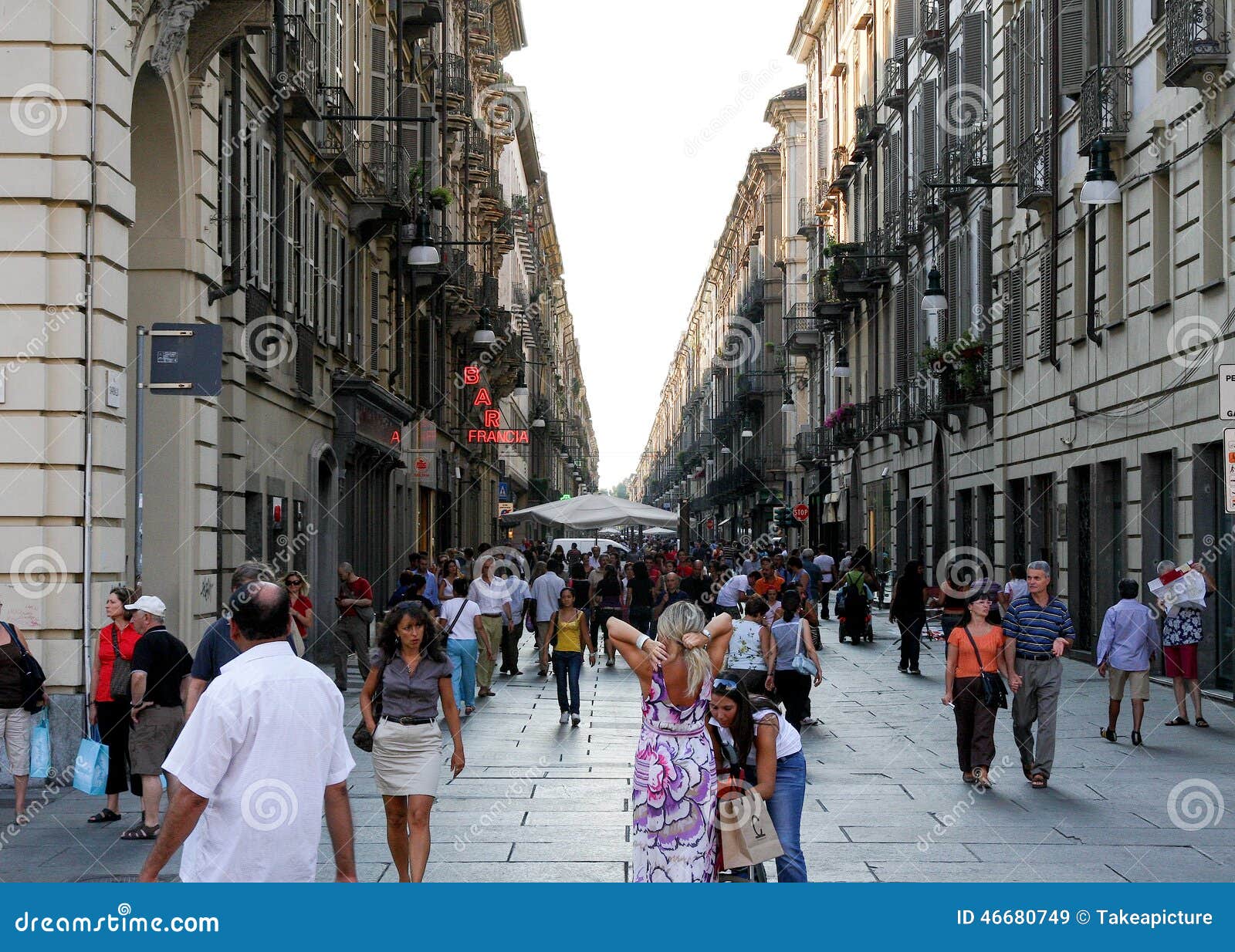 Turin Street view editorial stock image. Image of piedmont - 46680749
