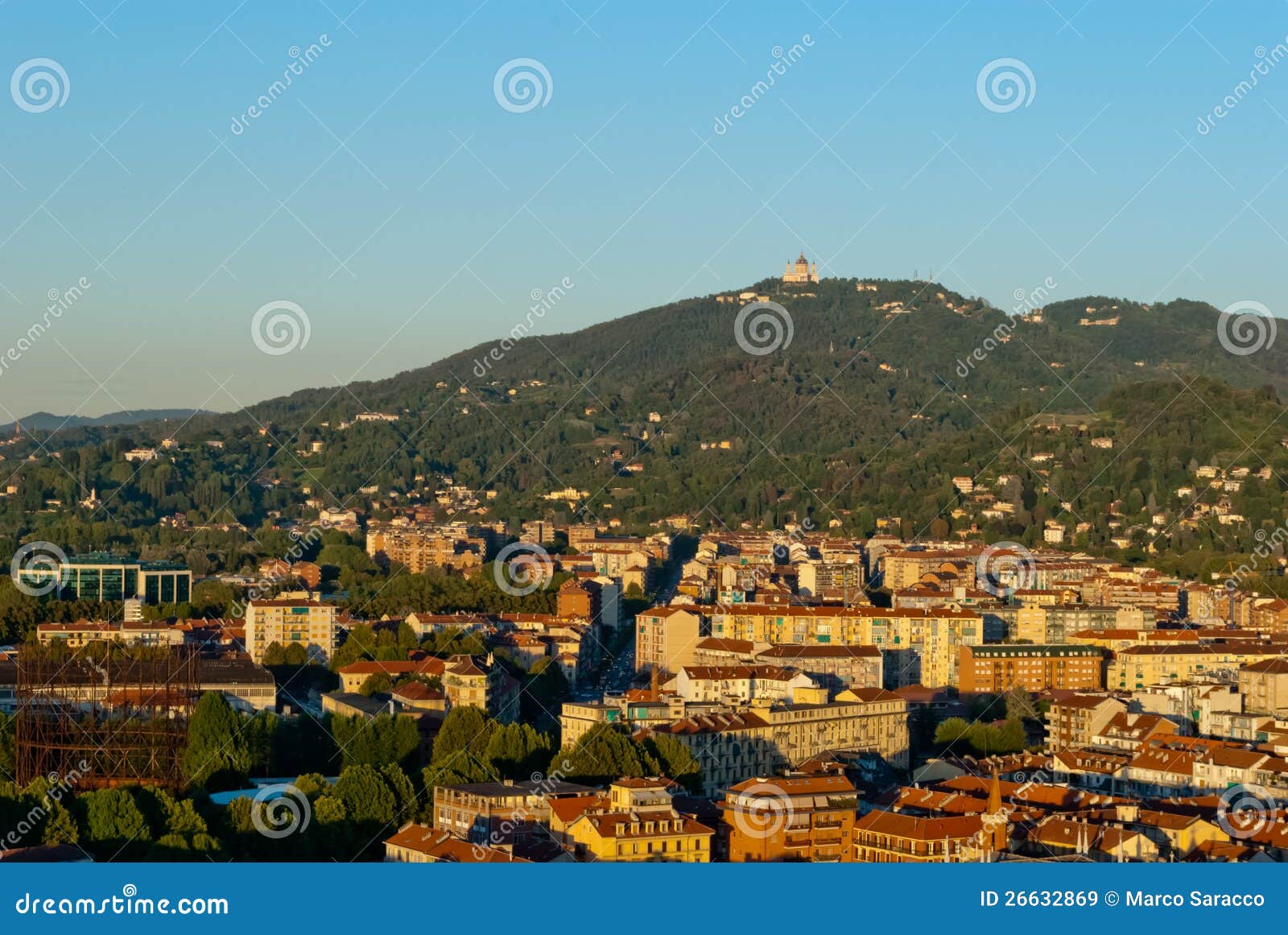 Turin (Torino), Italy, Panoramic View on Hills and Stock Image - Image ...
