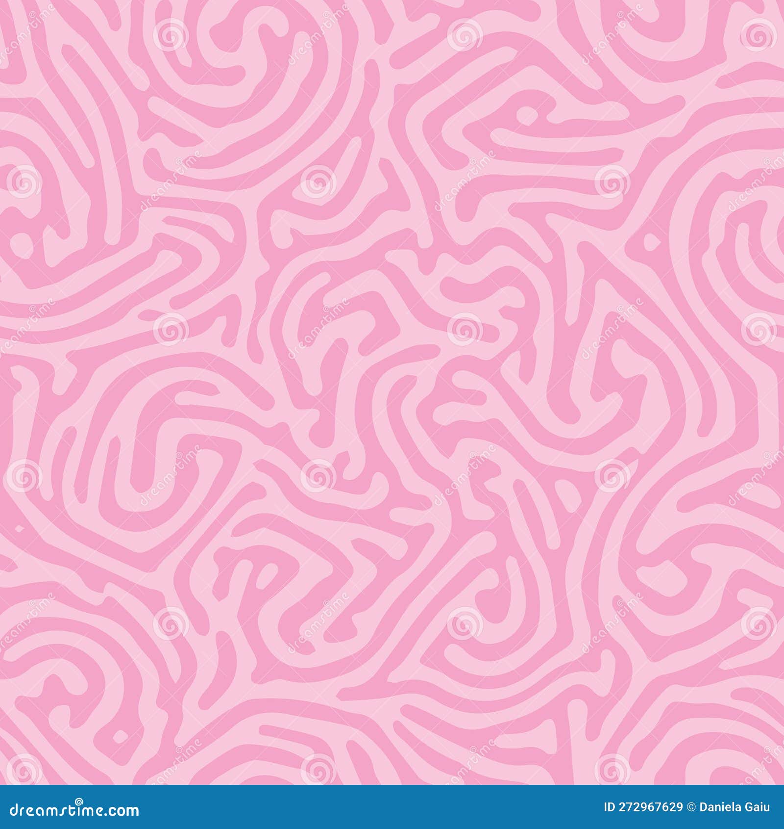 Pink Background Turing Pattern, Abstract Seamless Trippy Organic ...