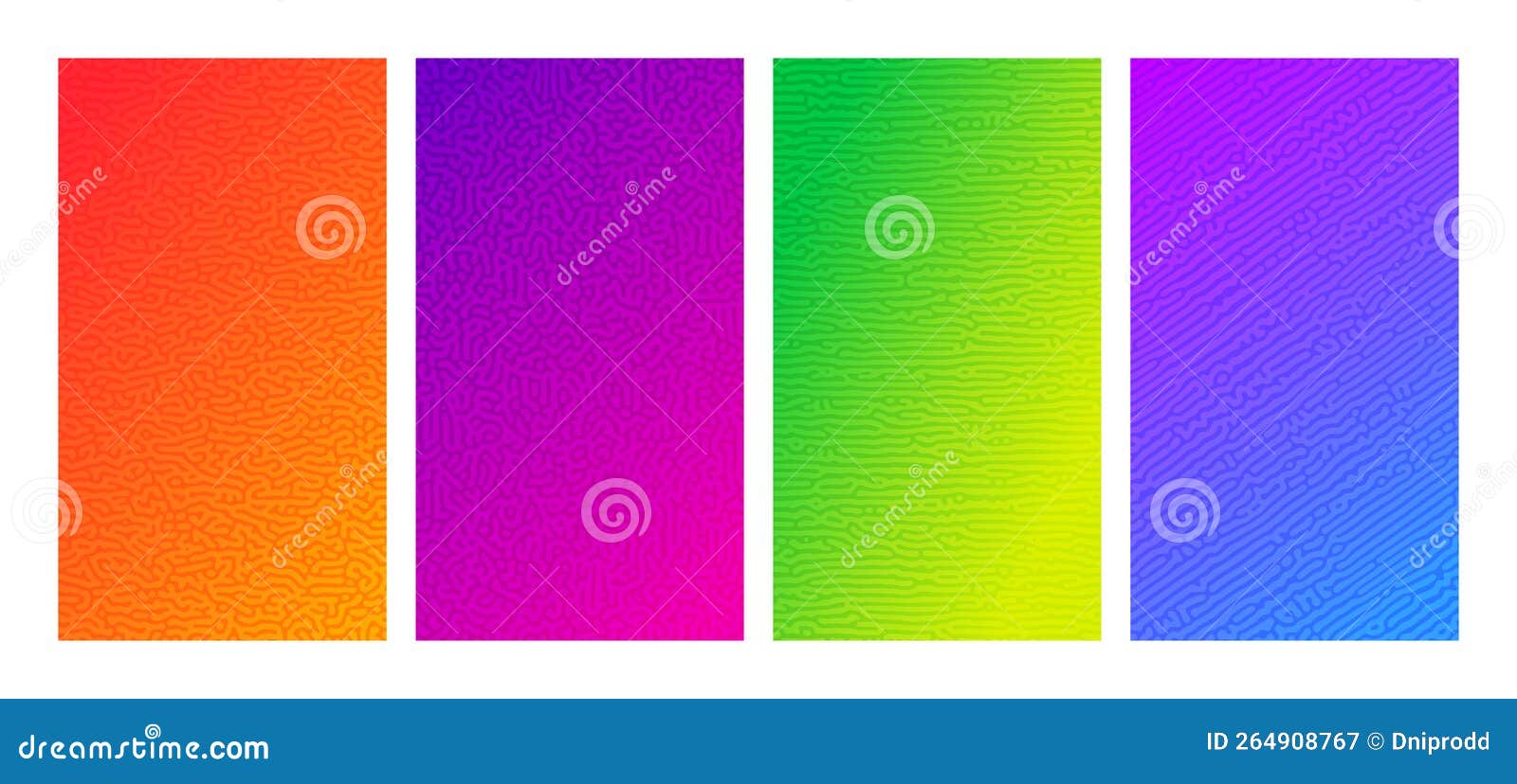 Turing Reaction Colorful Background Stock Vector Illustration Of