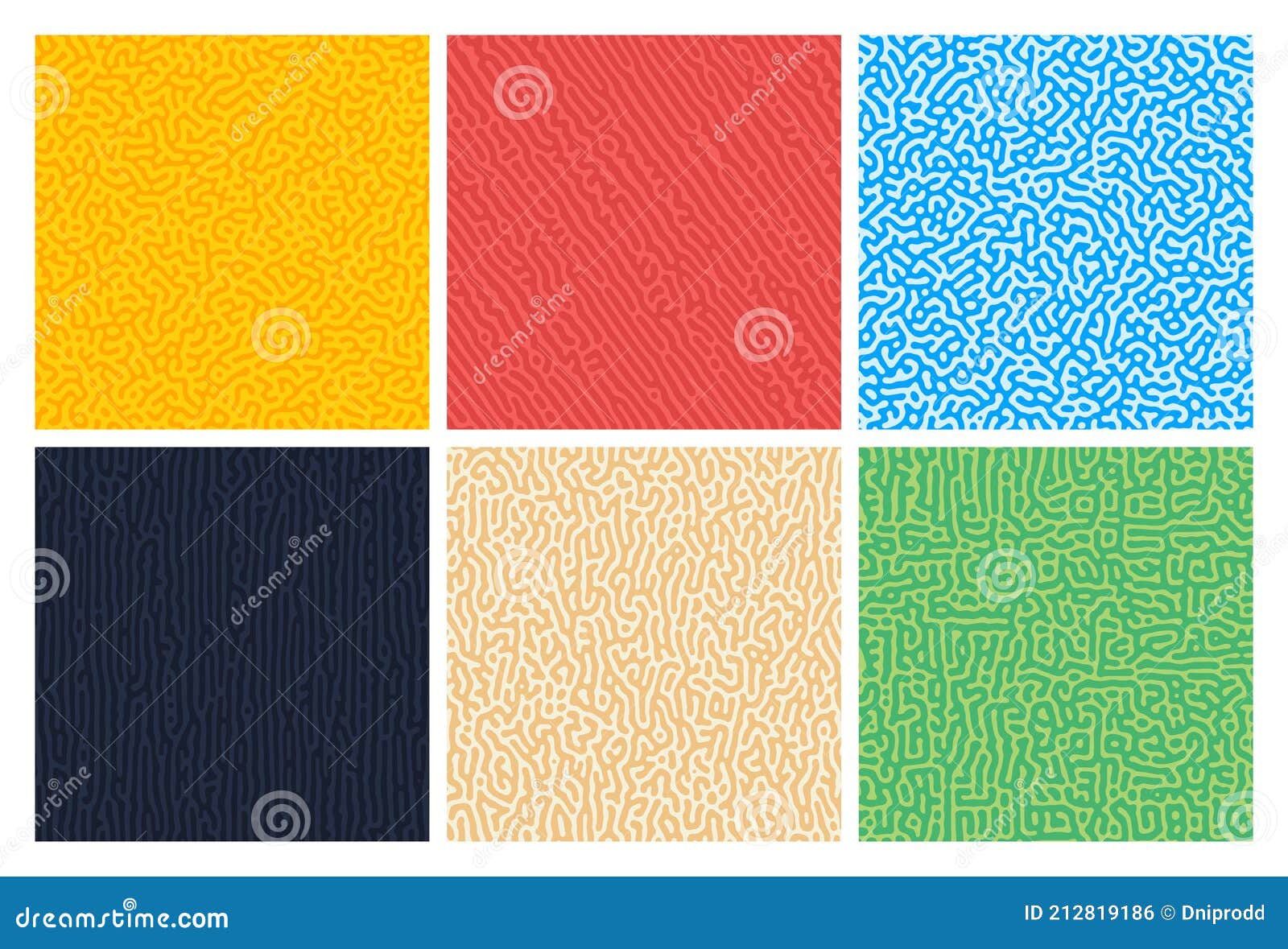 Turing Reaction Colorful Background Stock Vector Illustration Of