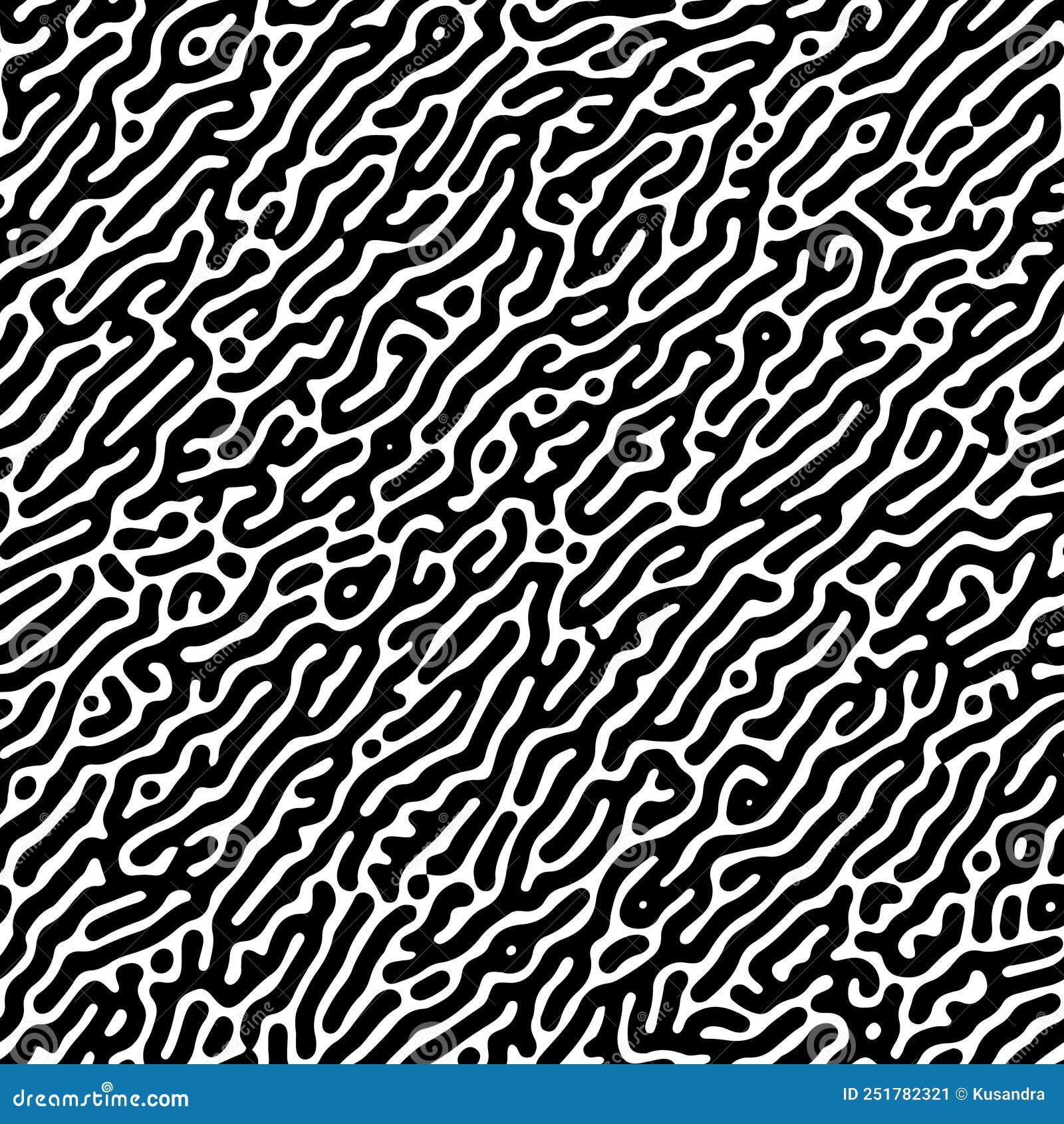 Turing Reaction Diffusion Seamless Pattern Made Via Morphogenesis