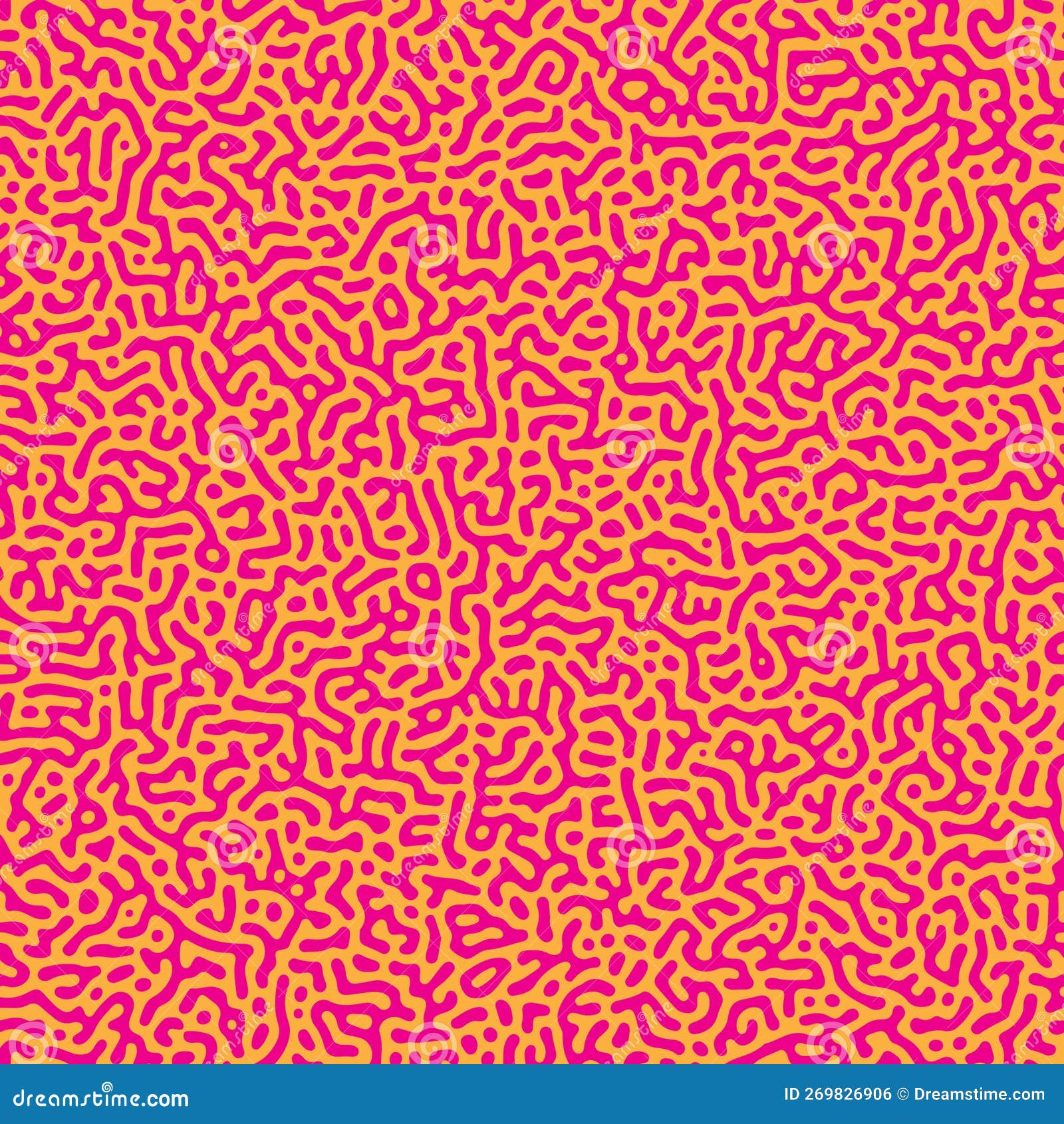 Turing Seamless Pattern. Organic Lines. Complex Biological Shapes ...