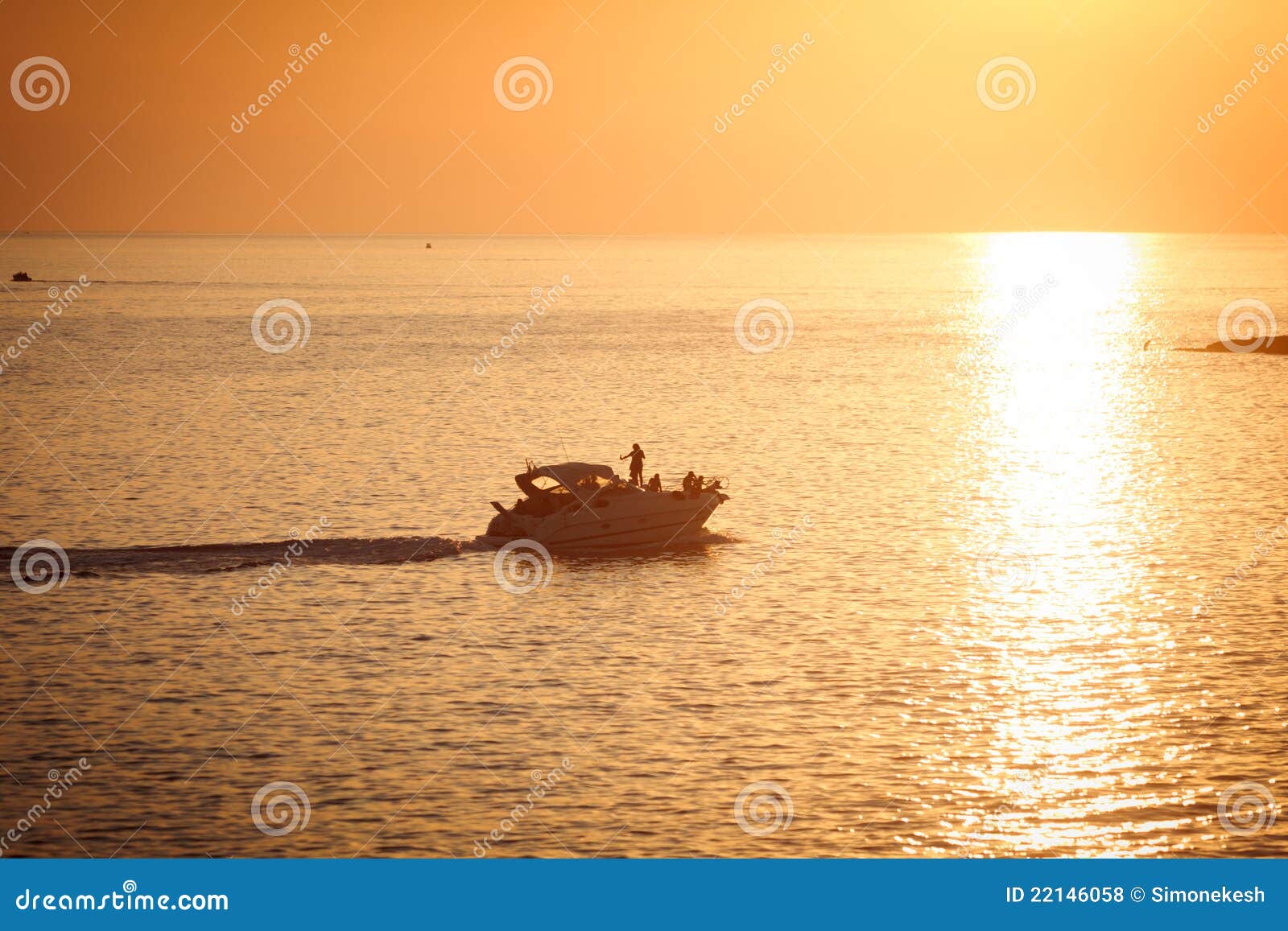 Turist ship on sunset stock photo. Image of peace, colorful - 22146058