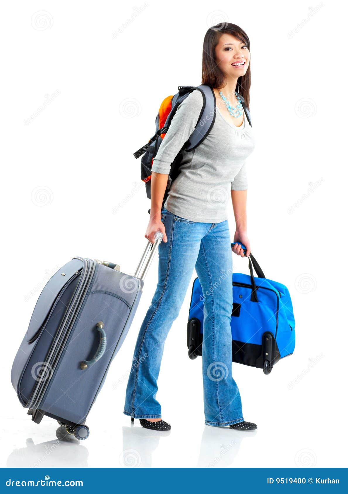 Turista foto de archivo. Imagen de fondo, atractivo, hembra - 9519400