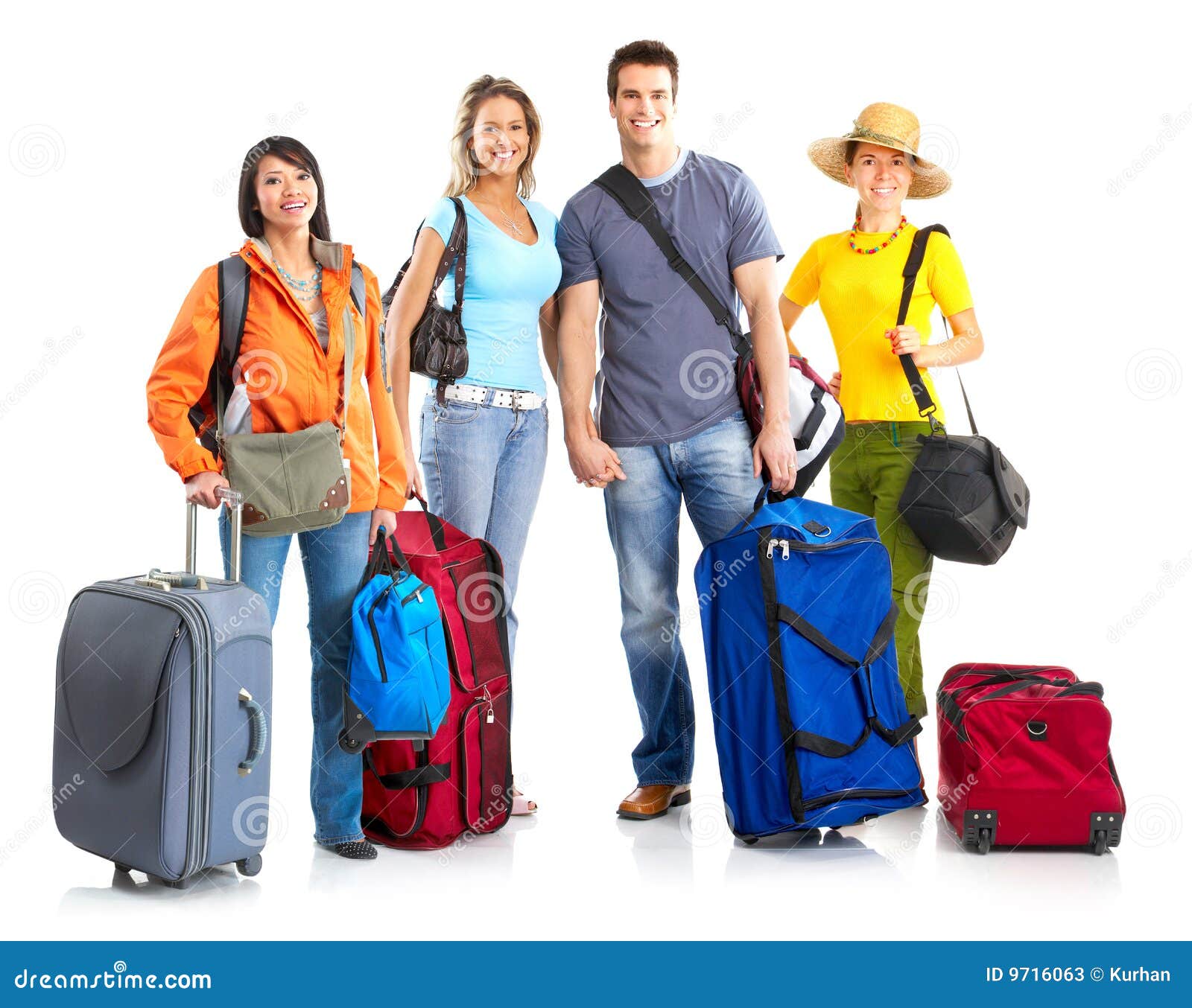 Turisti immagine stock. Immagine di ragazza, sorridere - 9716063