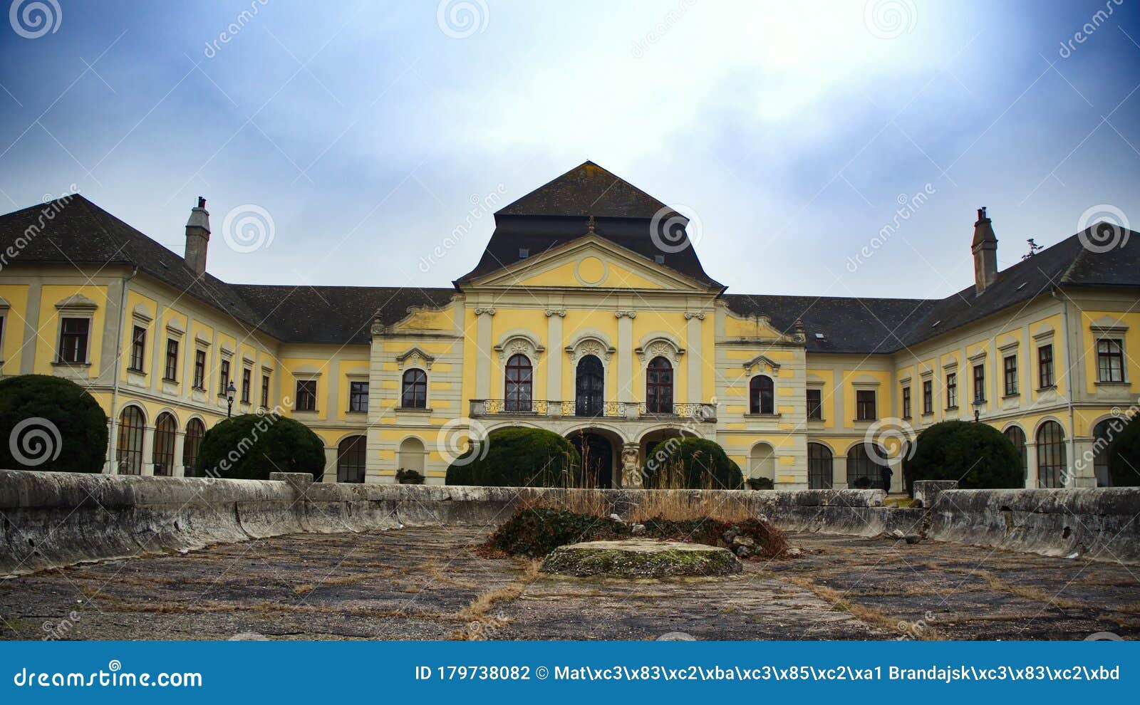 Turistic Batthyany Castle in Winter Stock Photo - Image of beautiful ...