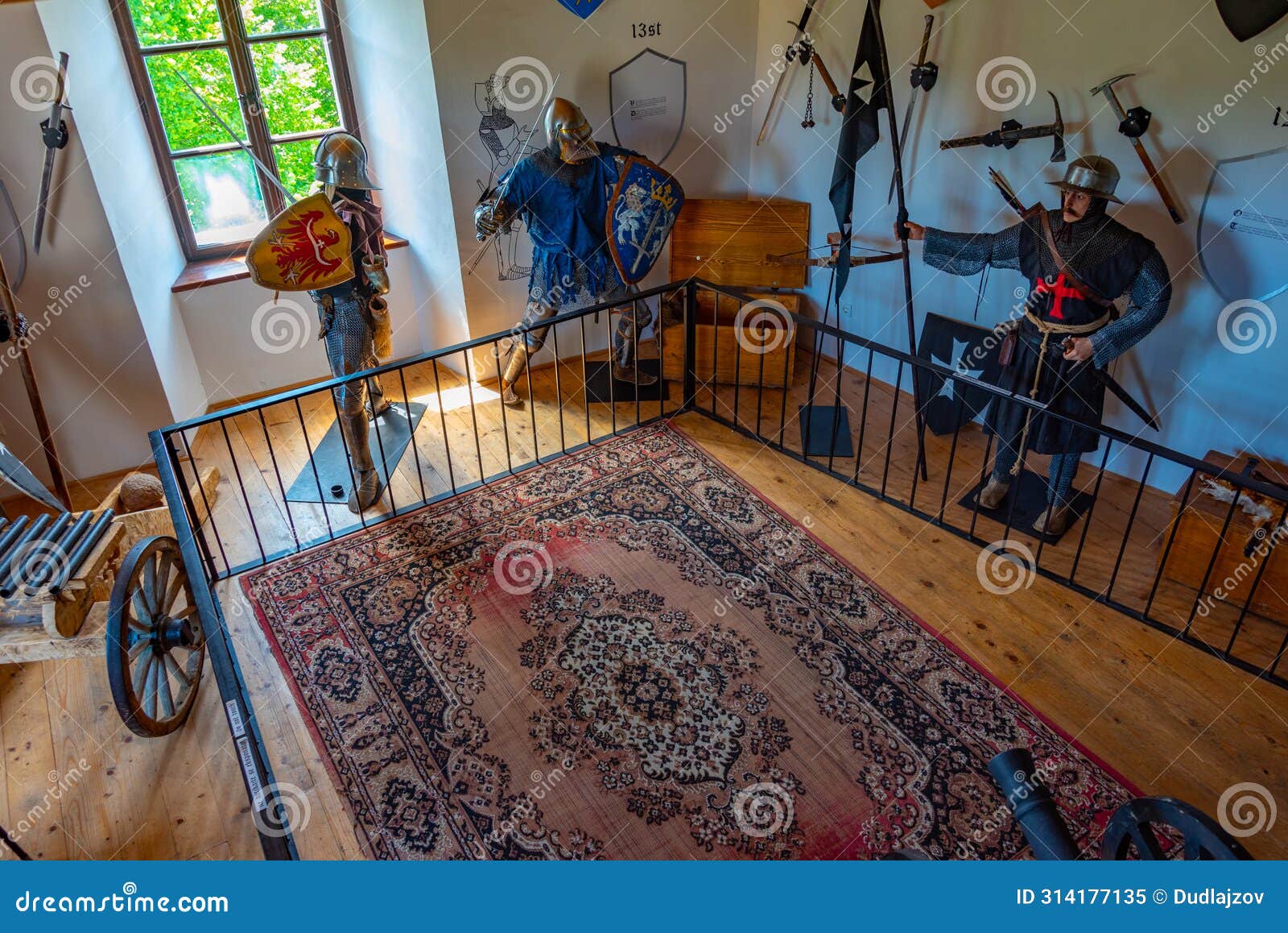 Turjak, Slovenia, 24 June 2023: Weaponry at the Turjak Castle in ...