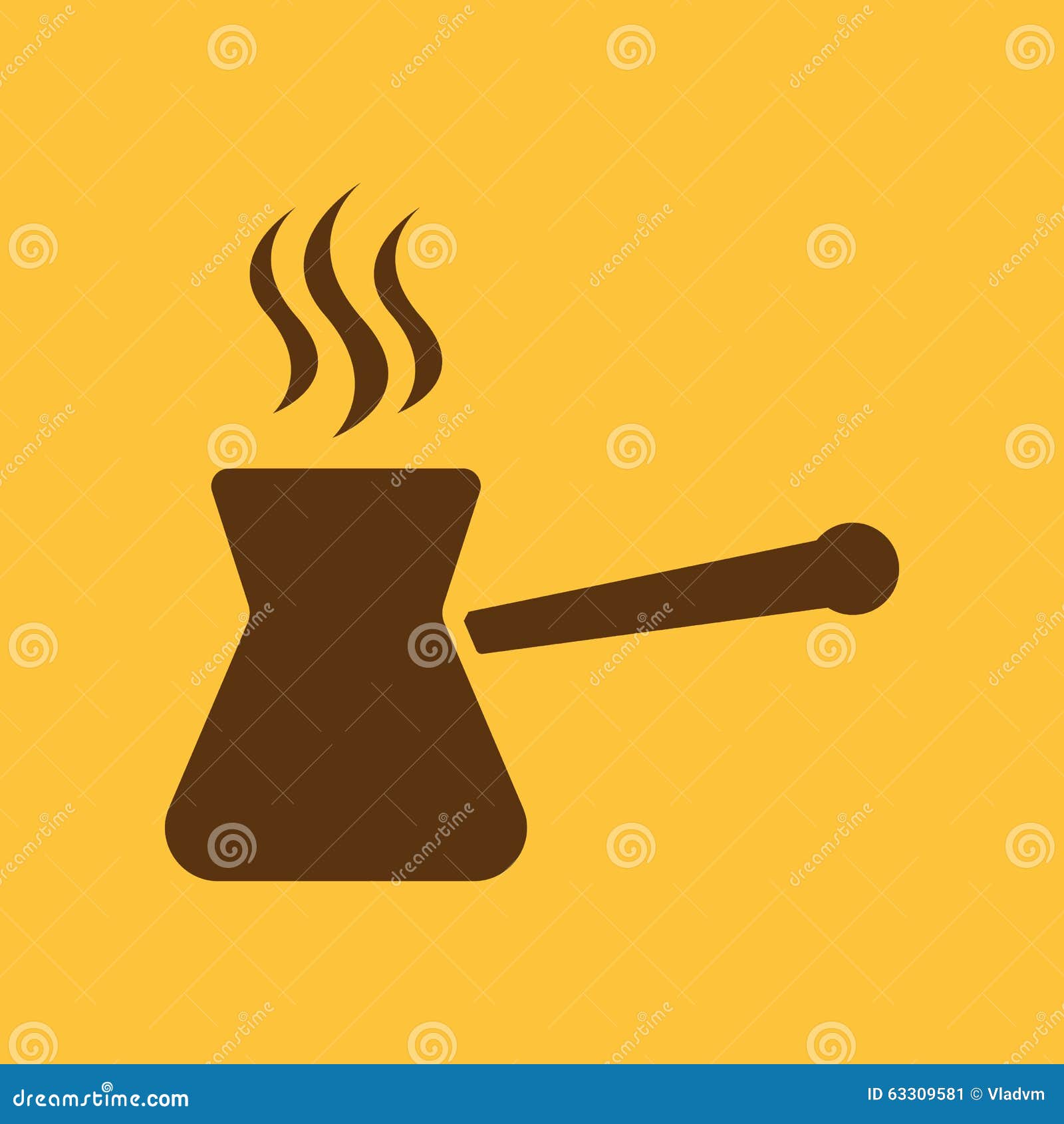 The Turk Icon. Coffee Symbol Stock Illustration - Illustration of black ...