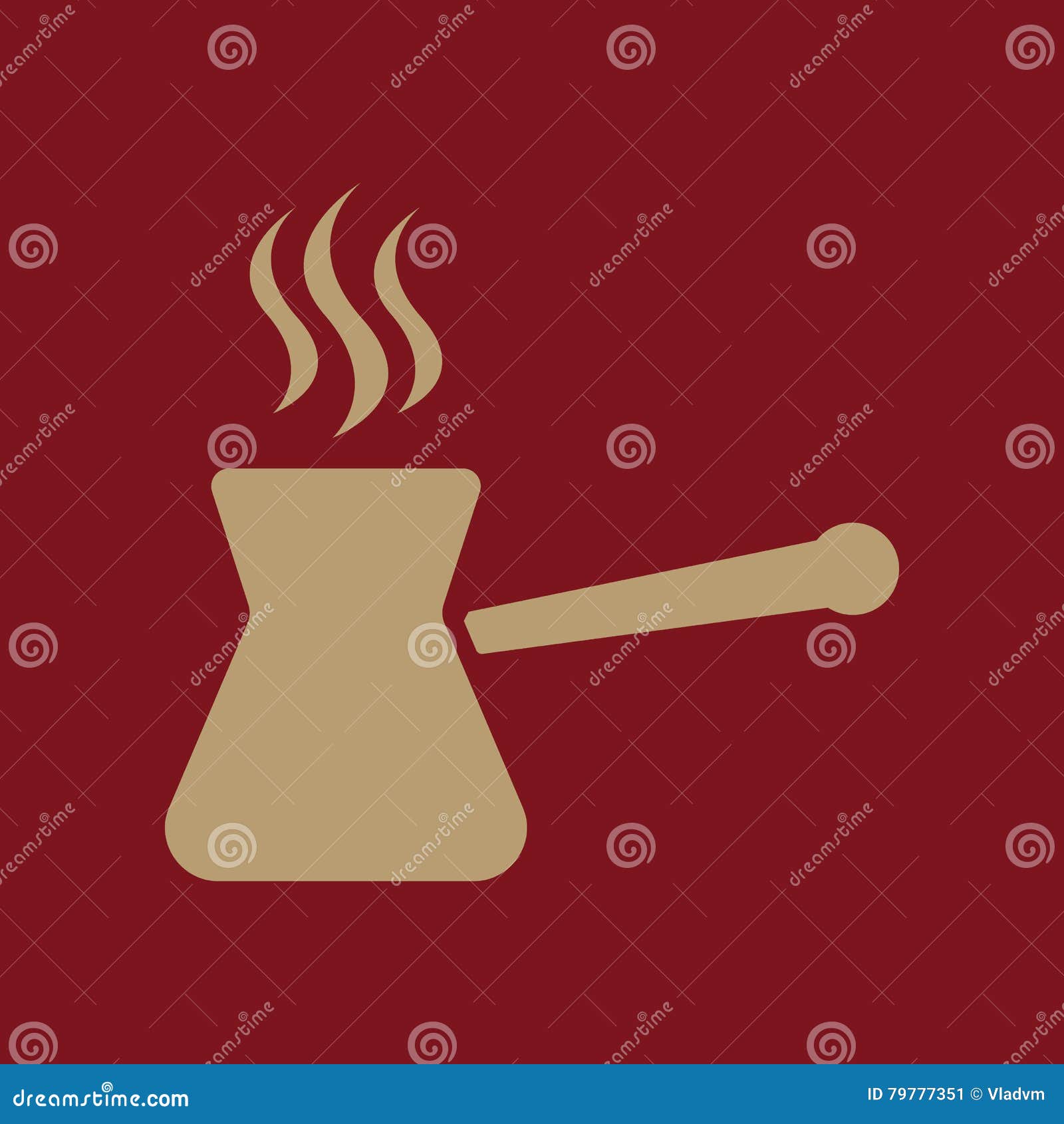 The Turk Icon. Coffee Symbol Stock Vector - Illustration of menu, latte ...