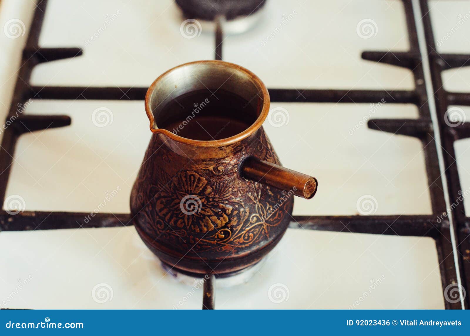 Turka with Coffee on the Gas Stove Stock Photo - Image of aroma, food ...